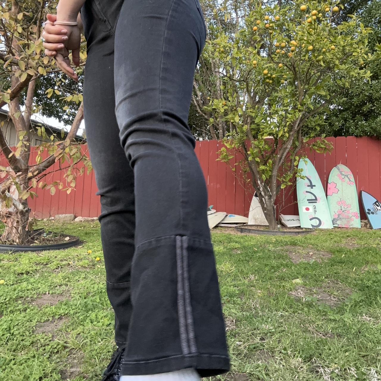 Le high straight leg frame jeans with unique cuff on... - Depop