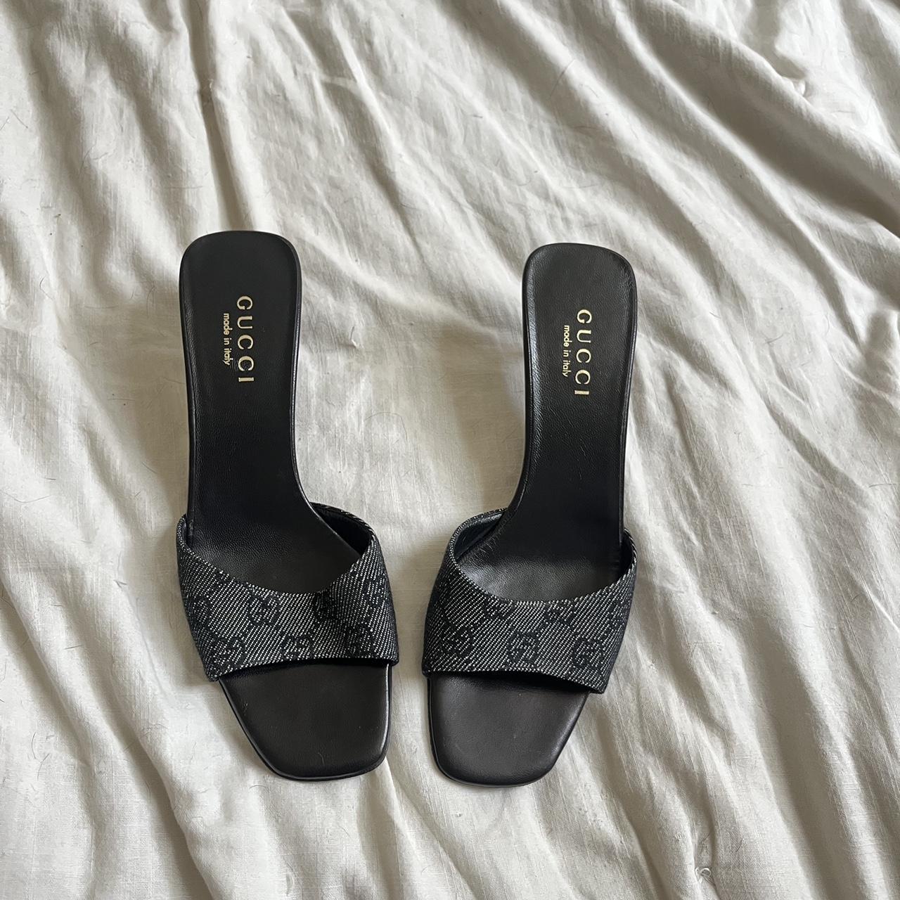 Gucci Women's Black Sandals | Depop