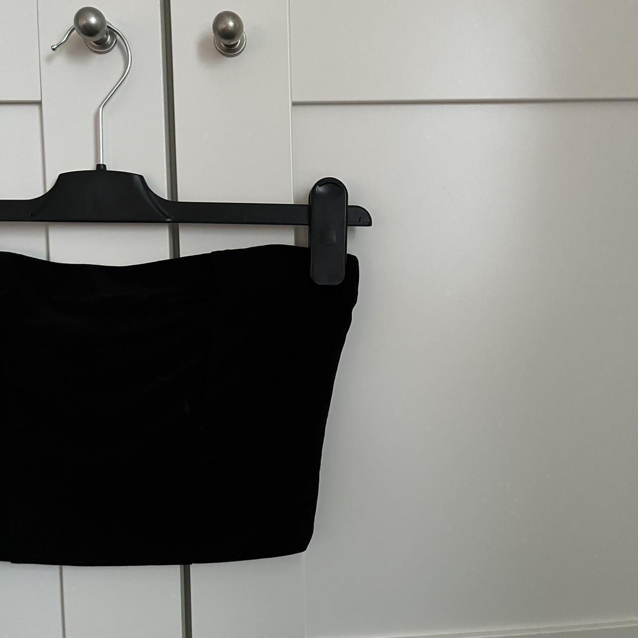 PLT black boob tube. Size S, used but good... - Depop