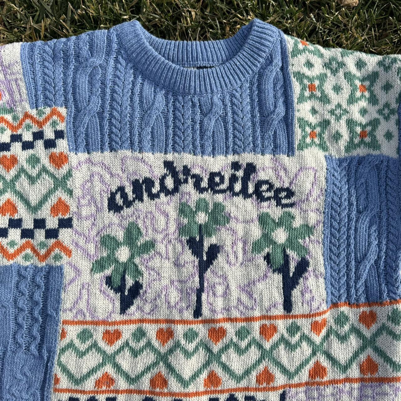 Andreilee Cute Funky Knit Sweater Cool... - Depop