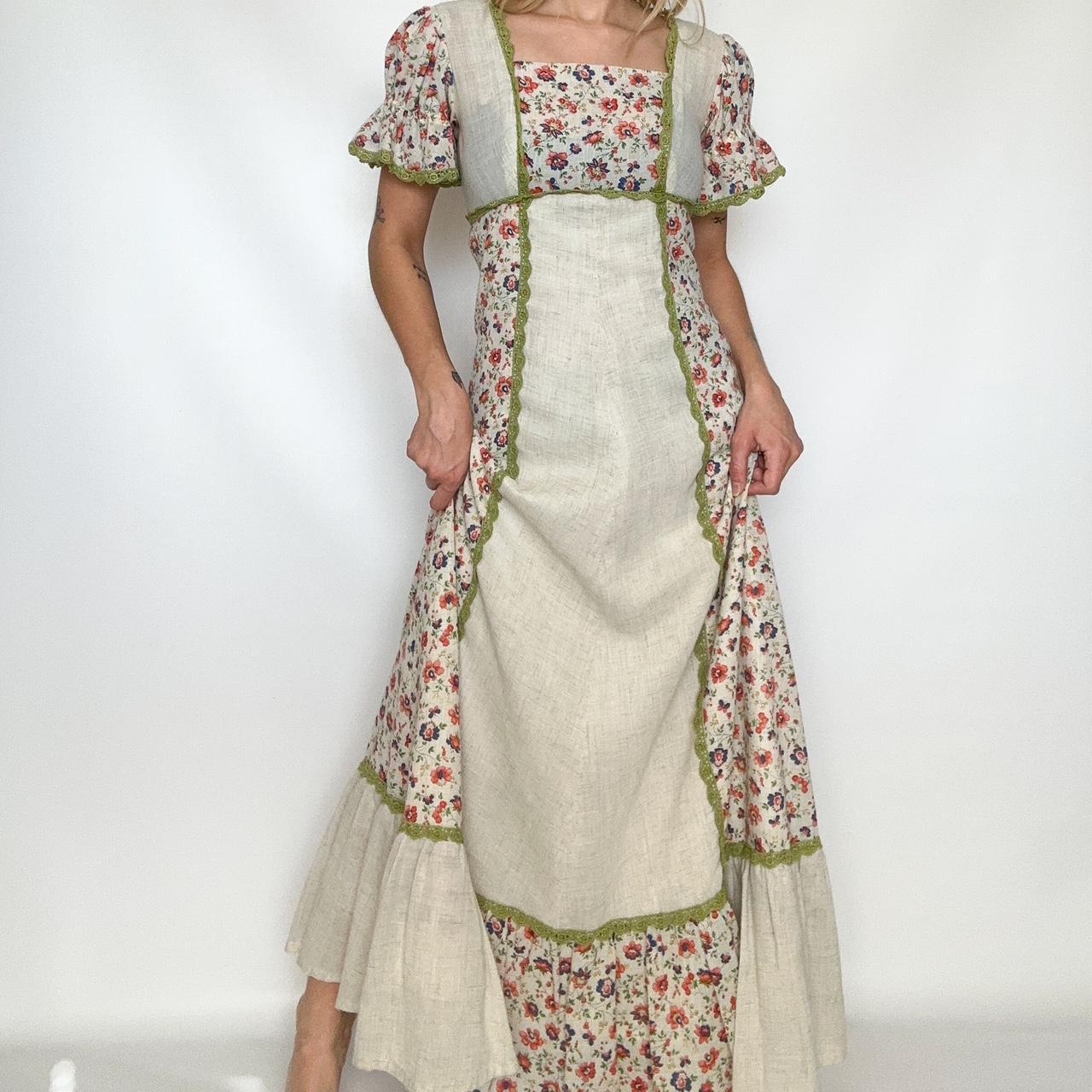 Handmade prairie dress Would best fit a small Waist:... - Depop