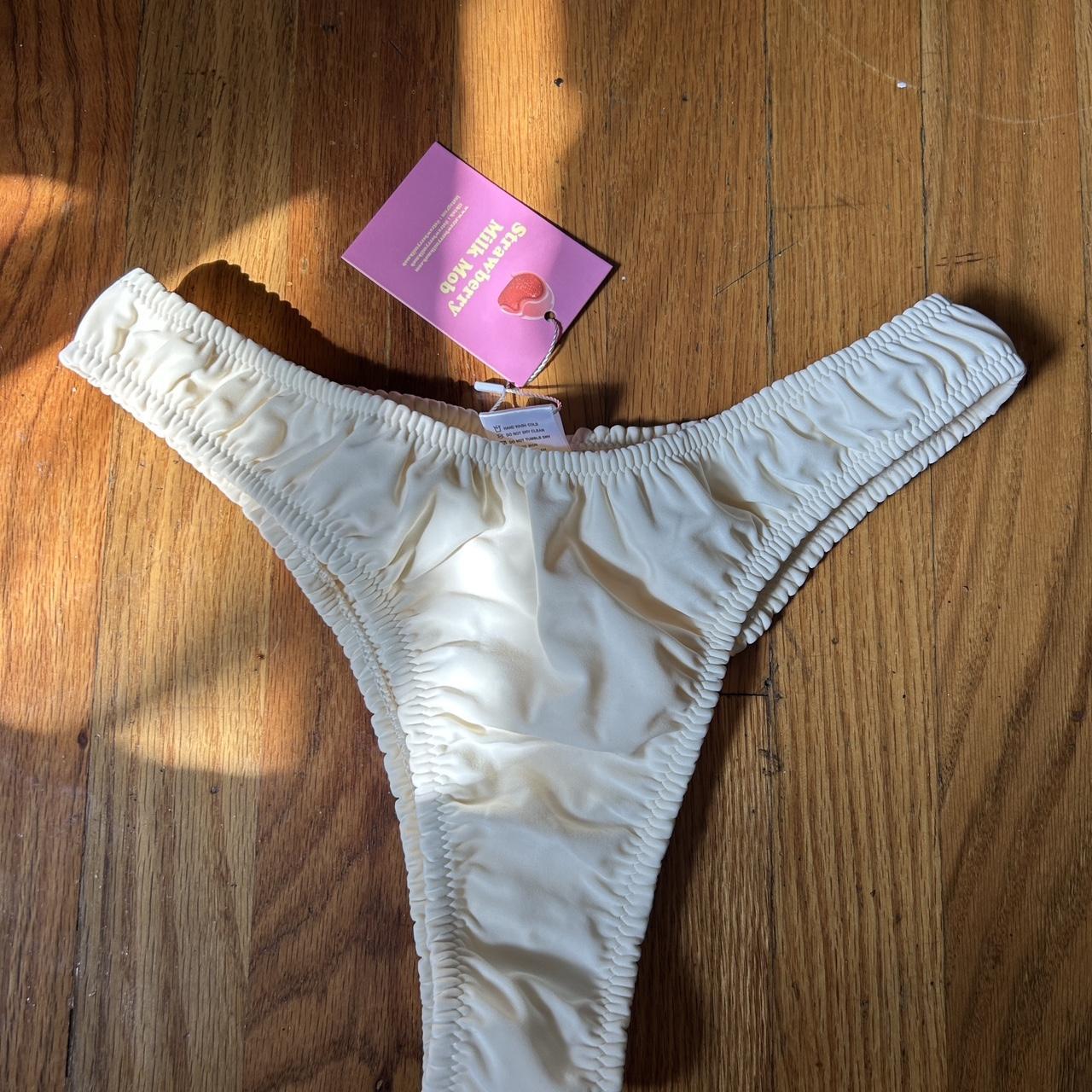 NWT Strawberry Milk Mob dairy maid bikini bottoms.... - Depop