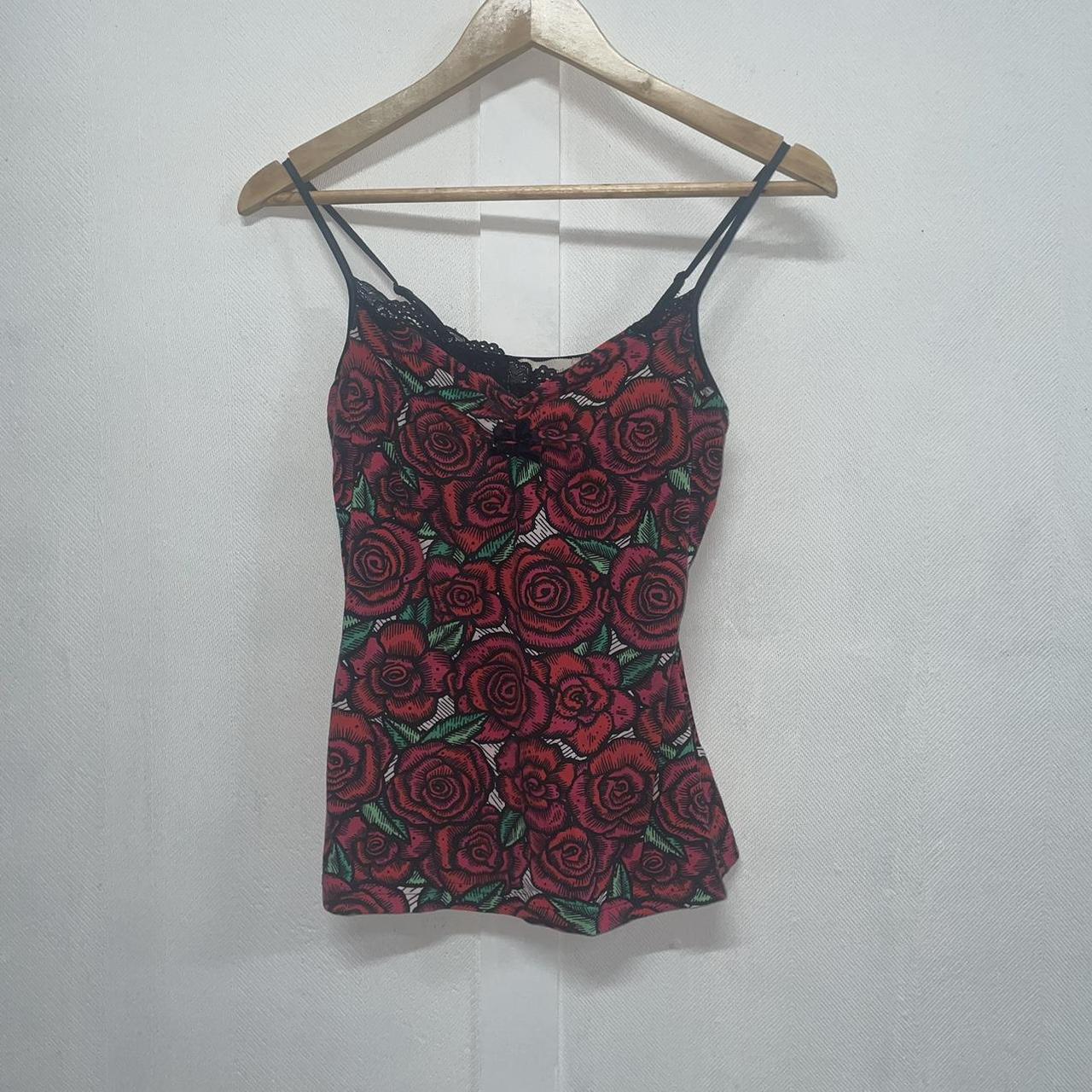 Peter Alexander rose cami top🌹 Bow and Lace Details... - Depop