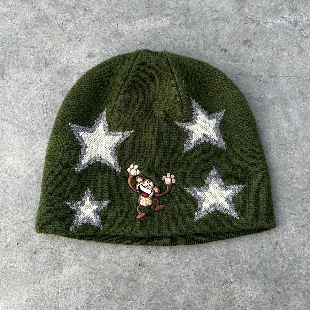 Y2K Tilt monkey star beanie ⭐️ so cute and cozy 🤍... - Depop