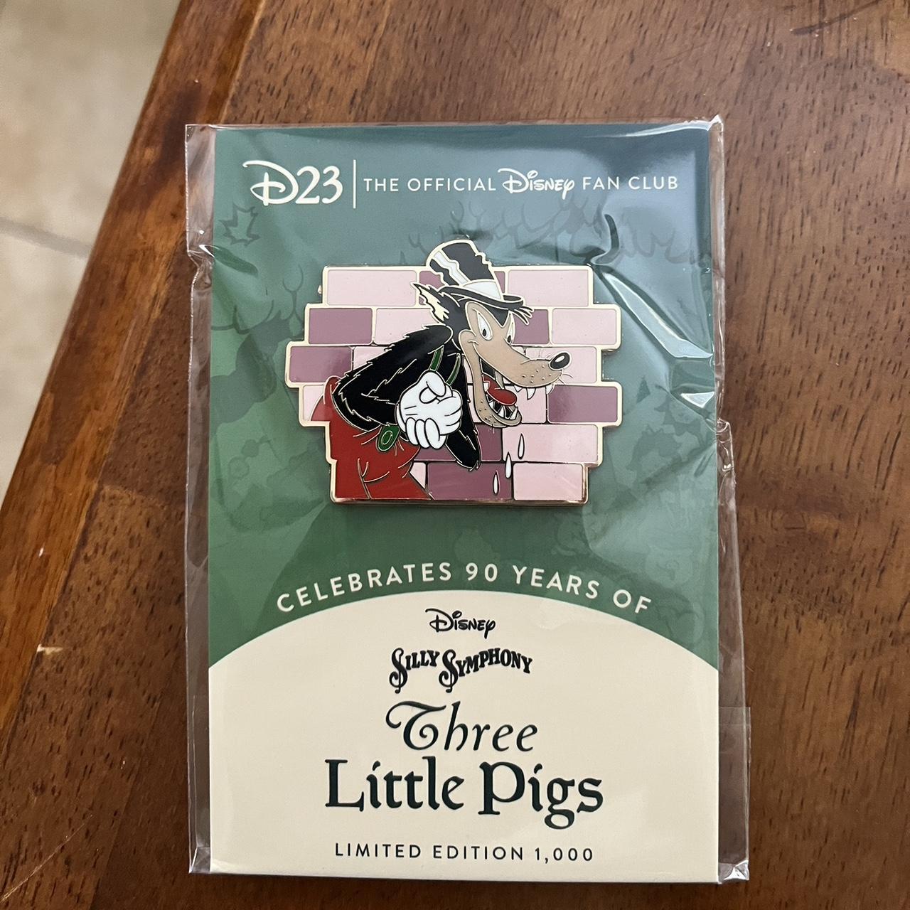 Disney Pin D23 The Three Little Pigs - Big Bad Wolf... - Depop