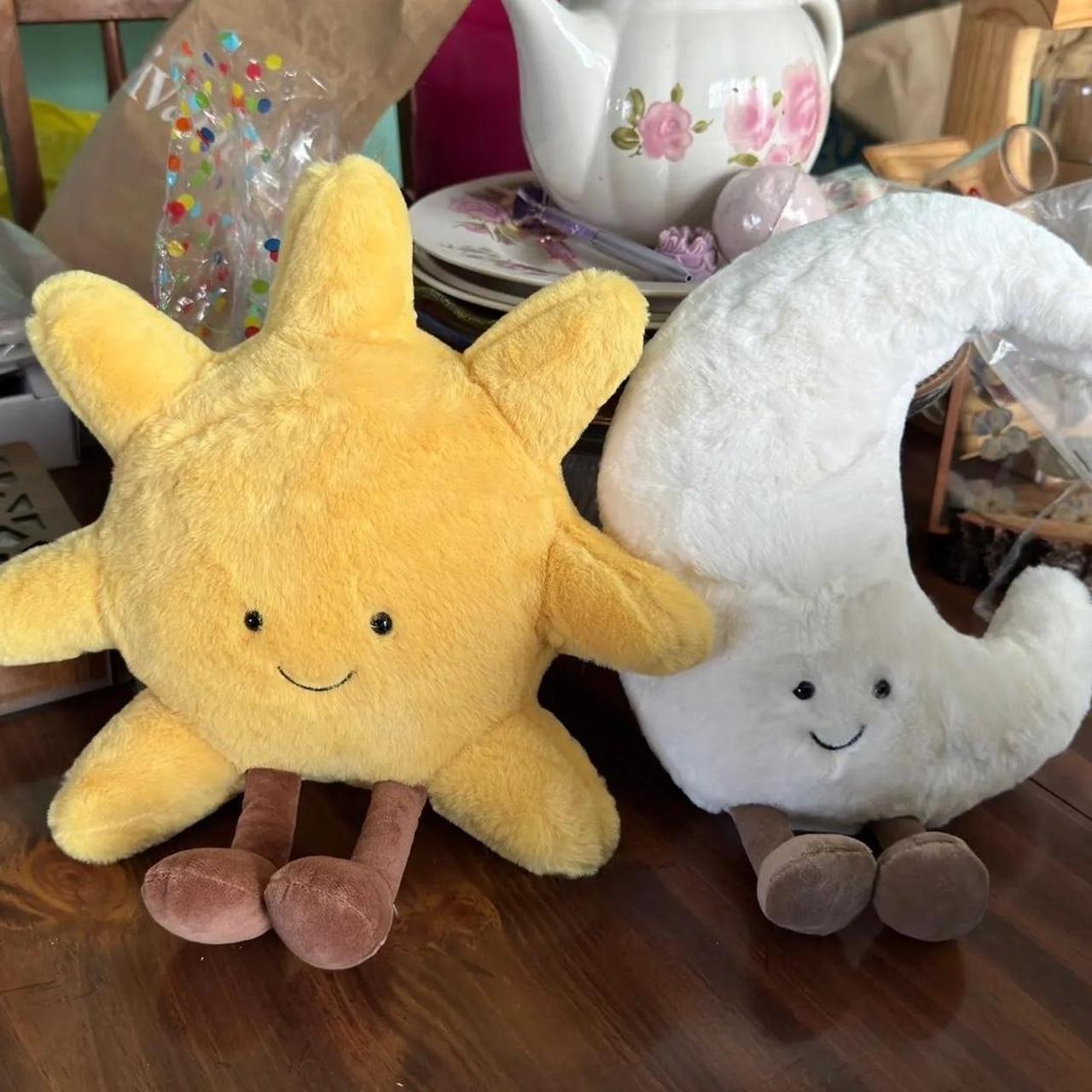 cute sun and moon plushies ! price is for 2 ! deal... - Depop
