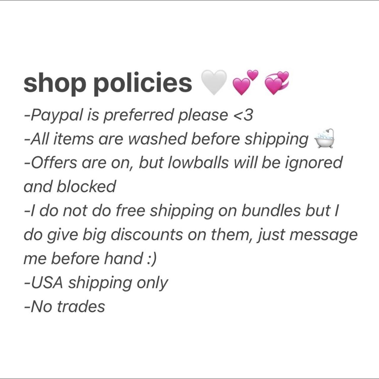 PLEASE READ MY SHOP POLICIES BEFORE BUYING !!!!!!!... - Depop