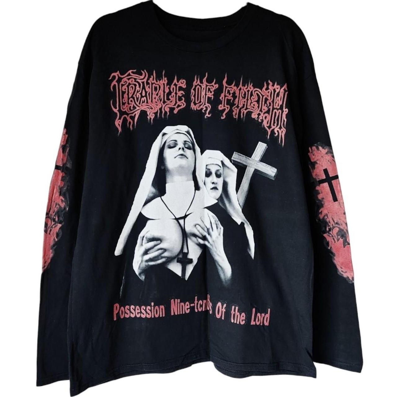 -2010s Cradle Of Filth Bootlet Long Sleeve- Size:... - Depop