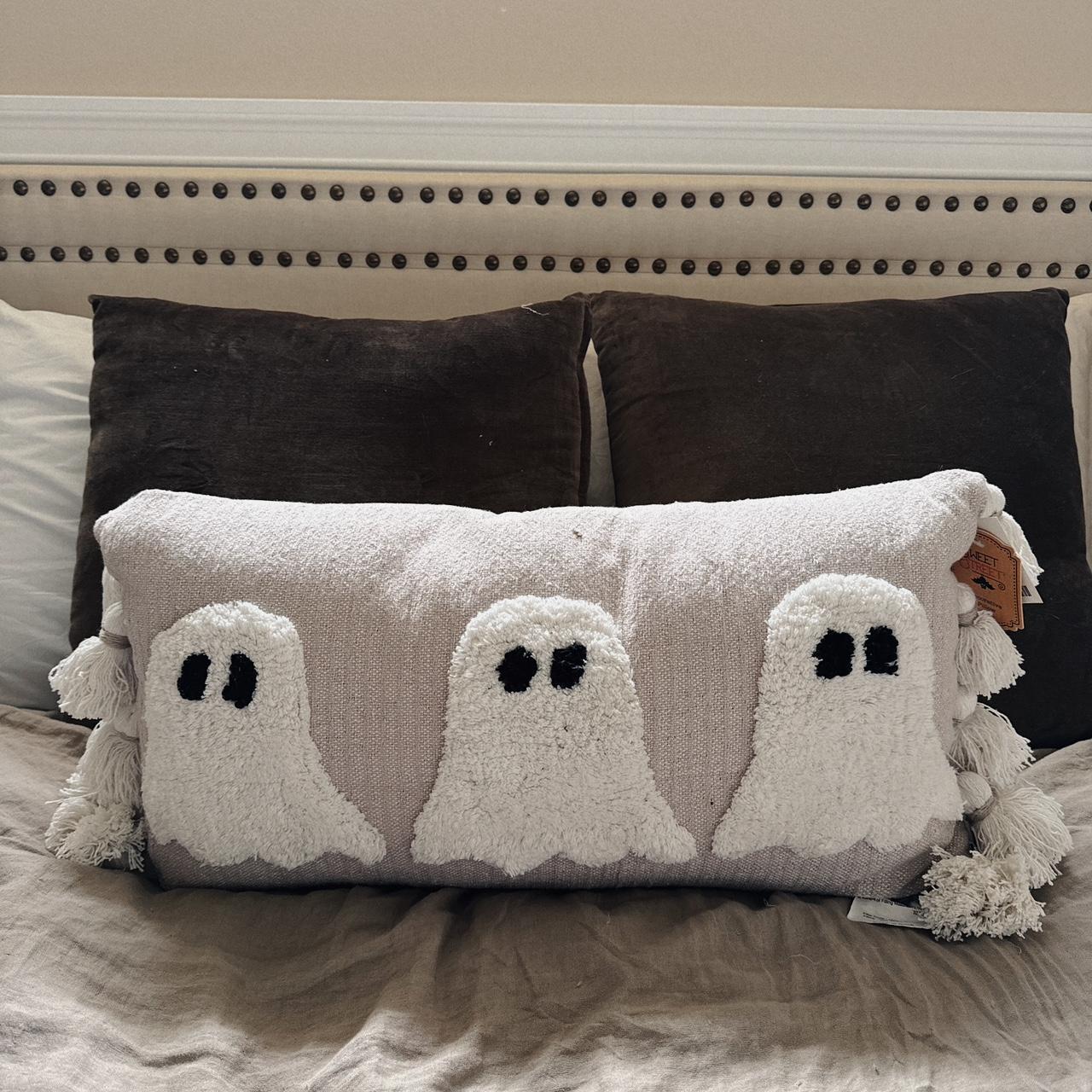 GHOST LUMBAR TASSEL PILLOW NWT Beige/Cream ... - Depop