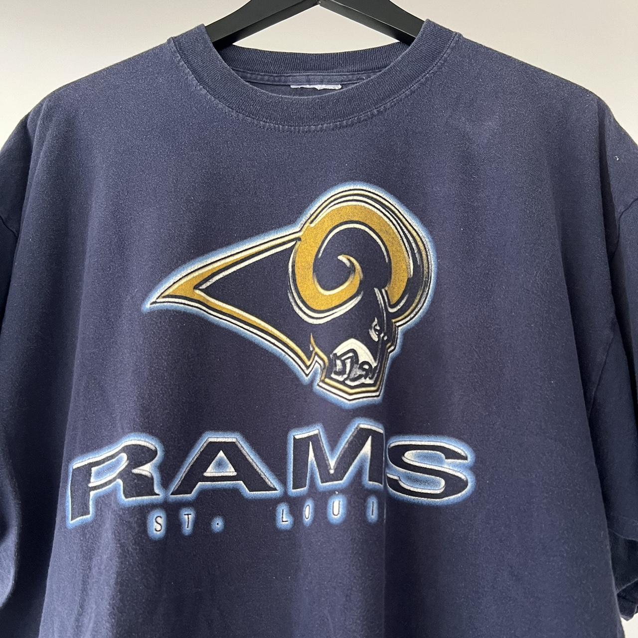 Vintage 2000s St Louis Rams NFL Shirt Size: large In... - Depop