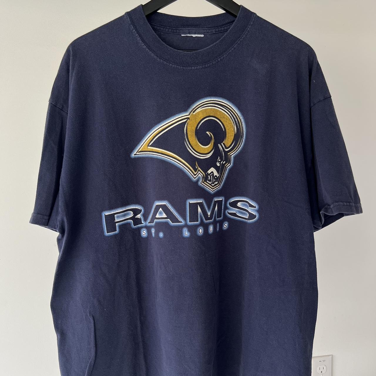Vintage 2000s St Louis Rams NFL Shirt Size: large In... - Depop