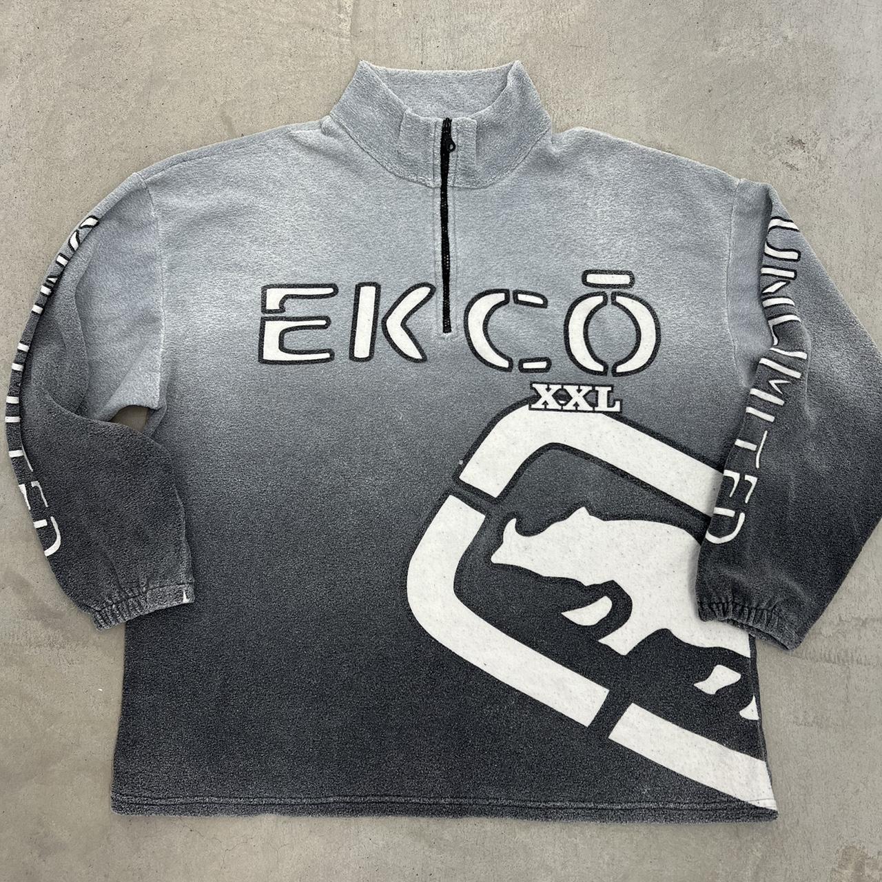 Vintage 2000s Ecko Sports Quarter Zip Sweater Size:... - Depop