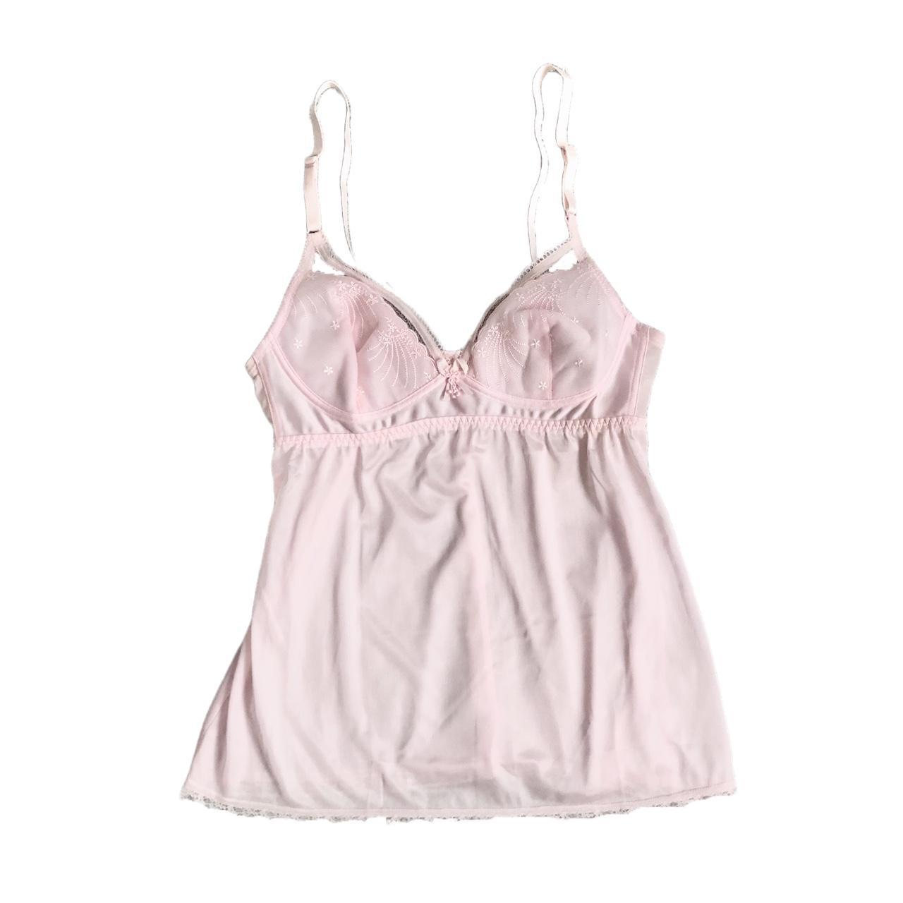 Japanese brand Baby pink cami top -Uk women’s Size... | Depop
