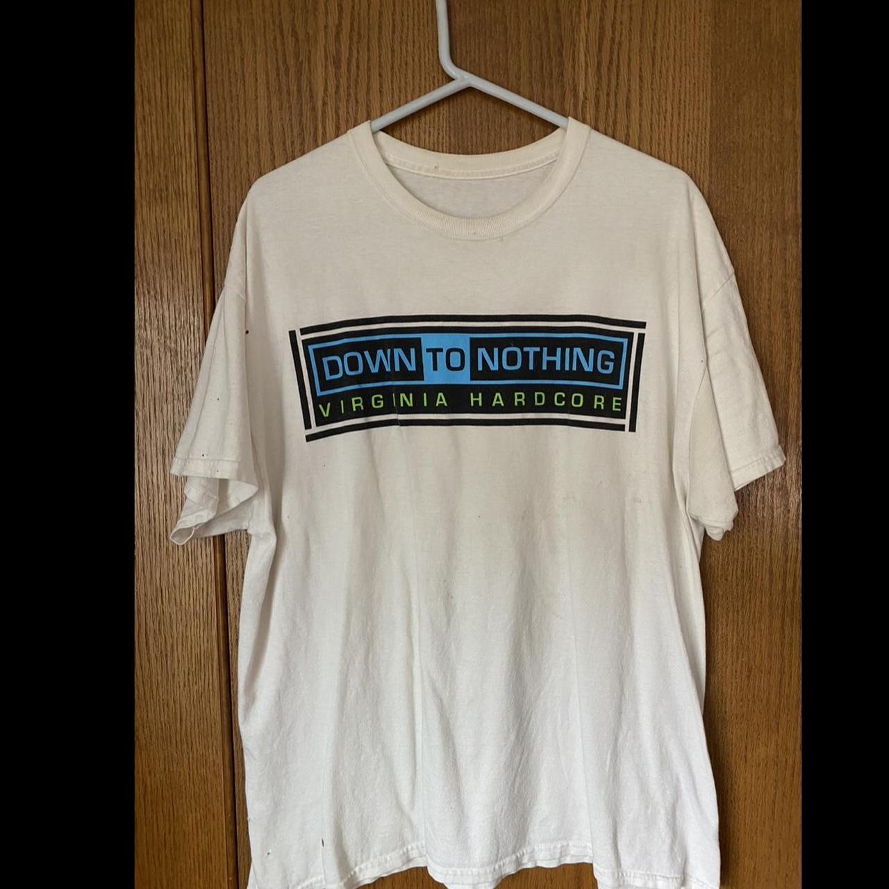 Down To Nothing hardcore shirt. Has a small paint... - Depop