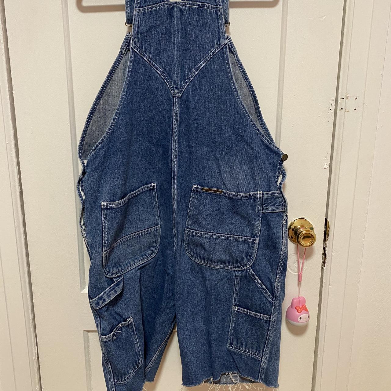 Cropped Medium/Large Schmidt Overalls - Depop