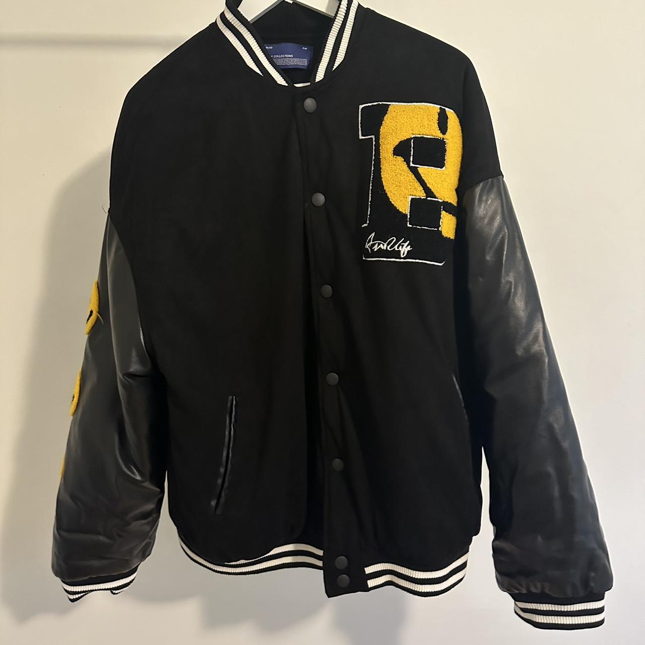 Smiley Varsity Jacket - Depop