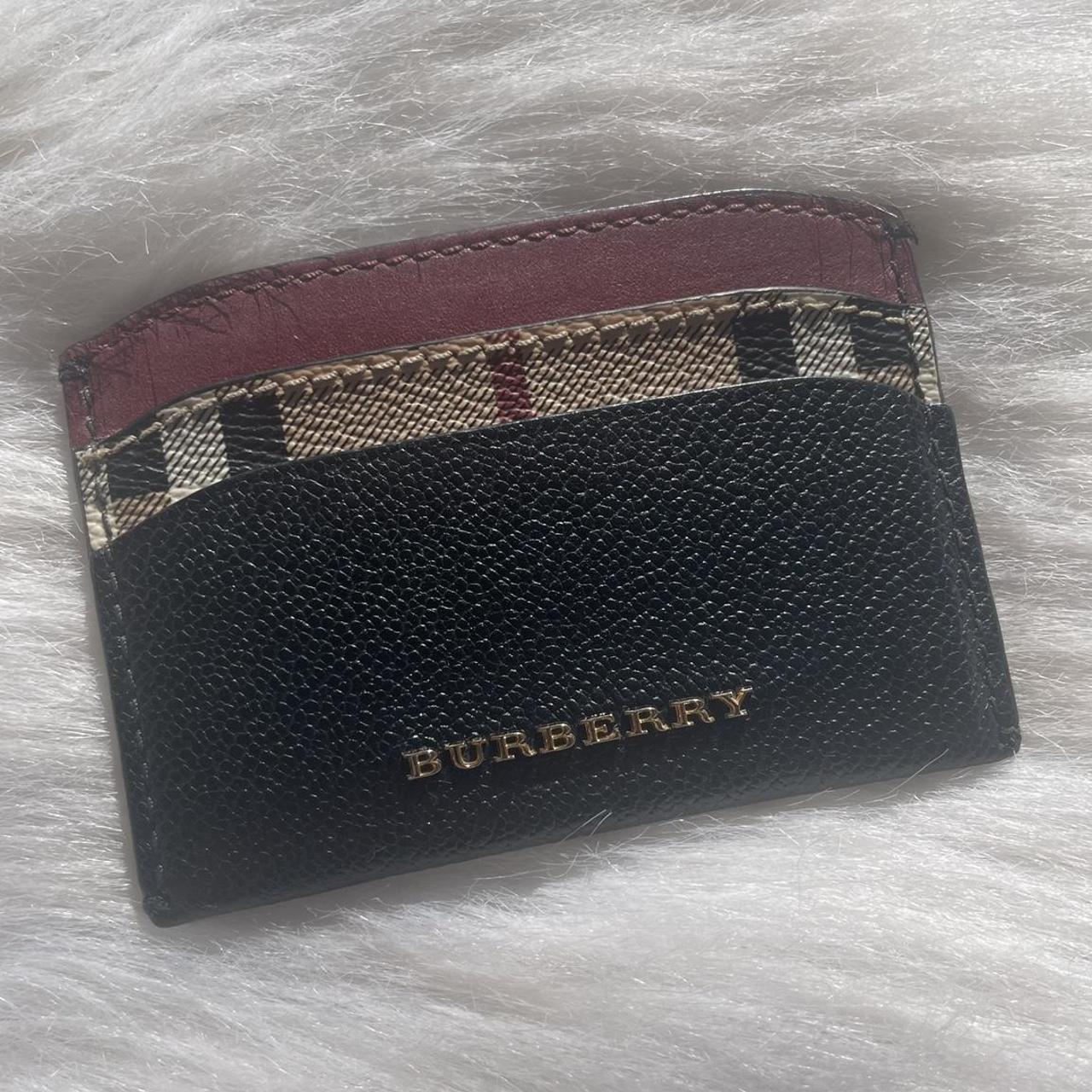 Authentic leather Burberry card holder wallet All... - Depop