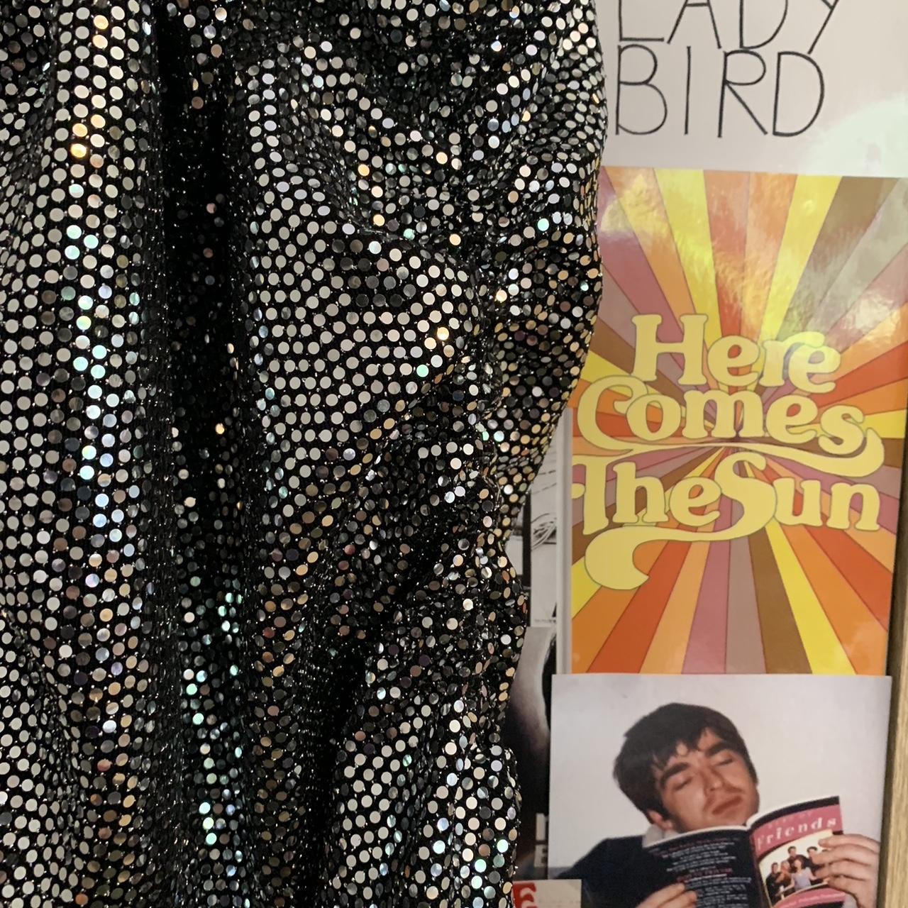 Mini silver sequin dress Worn twice Size... - Depop