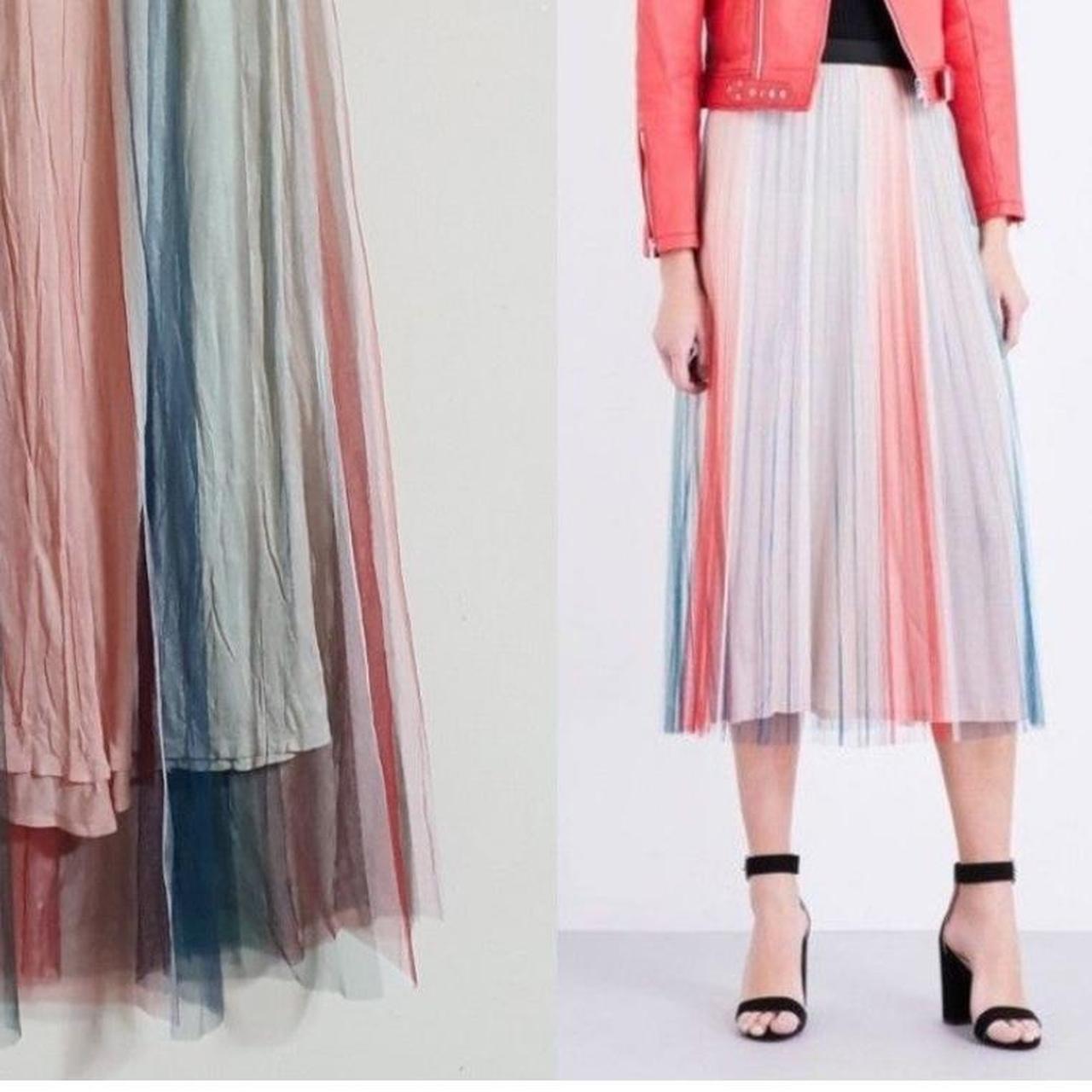 Maje Tulle Skirt Size 3 Us 68 Colorful Tulle Depop