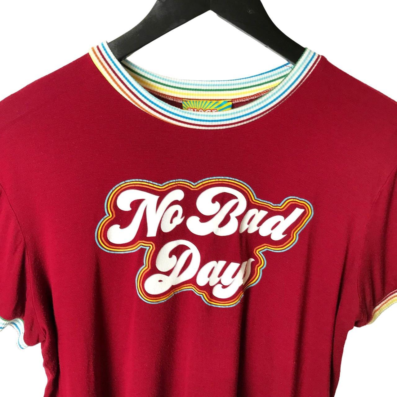 Block Party No Bad Days T Shirt Graphic Tee Crop Top... - Depop
