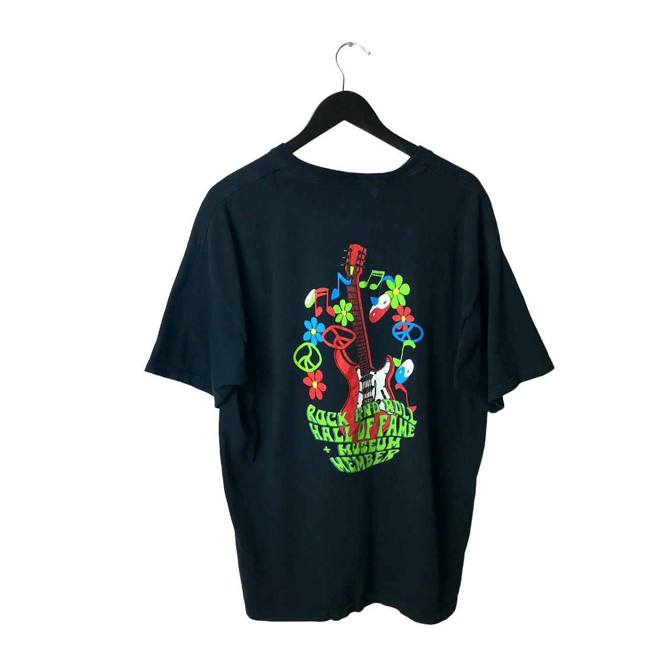 00s Vintage Thrashed Gildan Rock And Roll T Shirt... - Depop