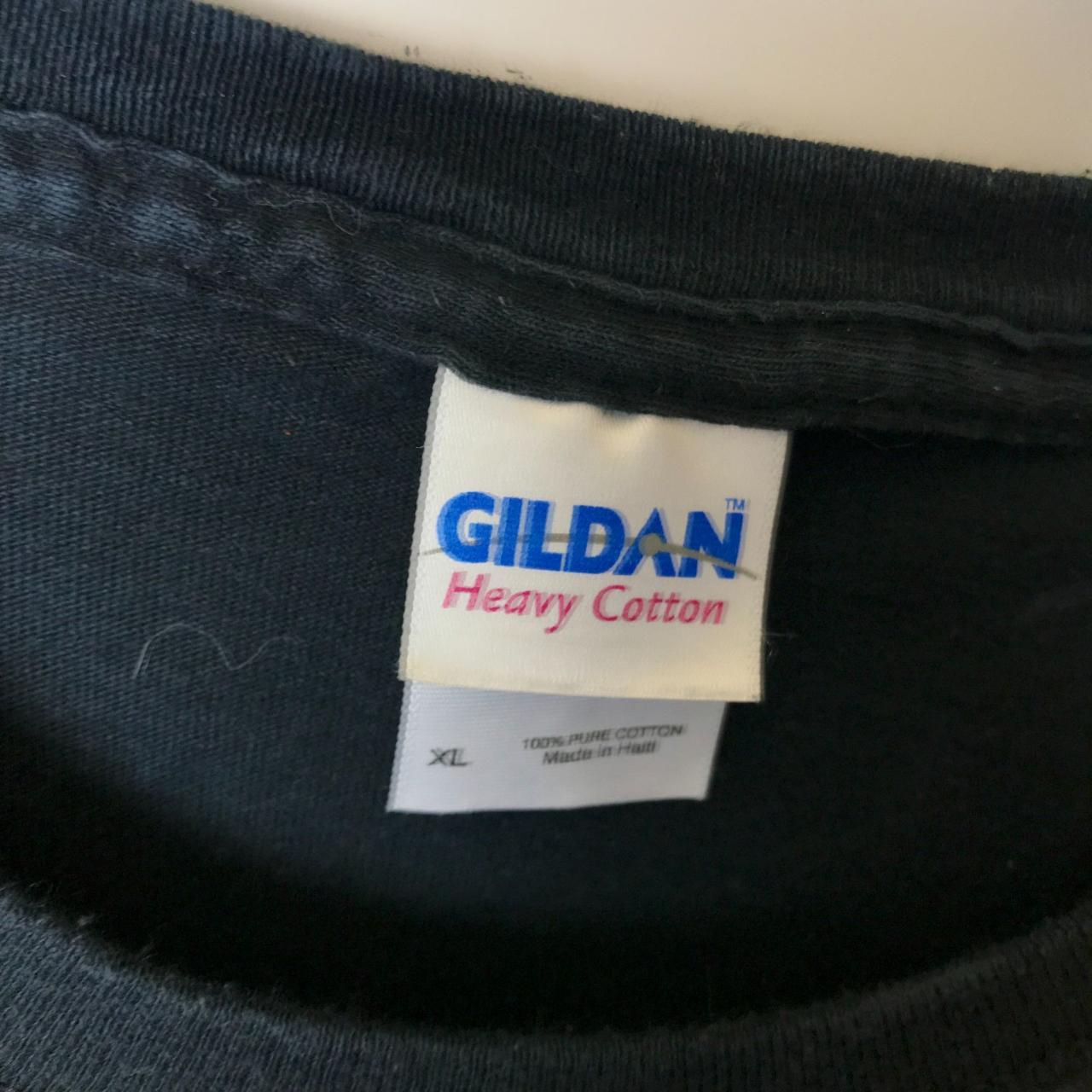 00s Vintage Thrashed Gildan Rock And Roll T Shirt... - Depop