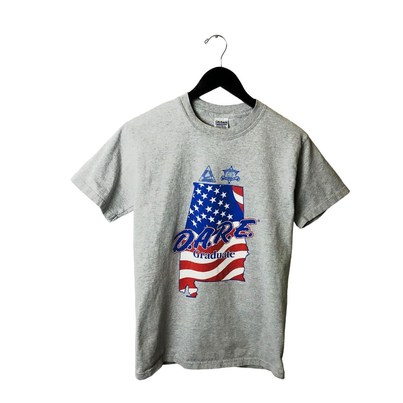 00s Vintage Gildan DARE Because We Care T Shirt... - Depop