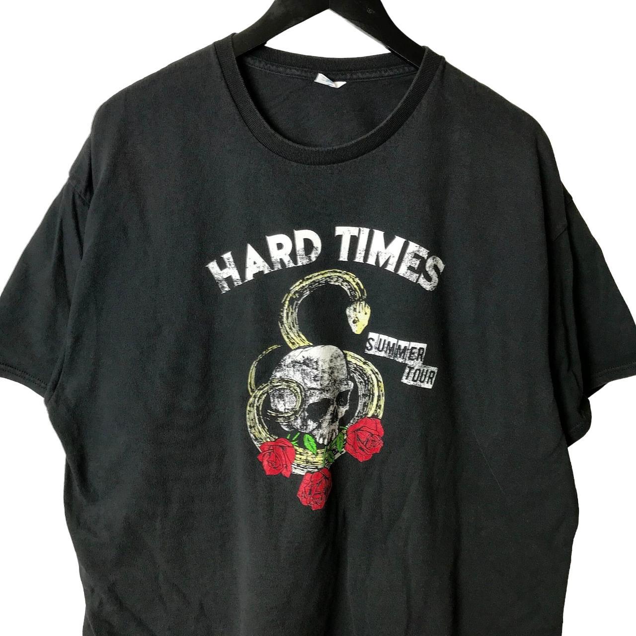 00s Vintage Hard Times Summer Tour T Shirt Folk Rock... - Depop