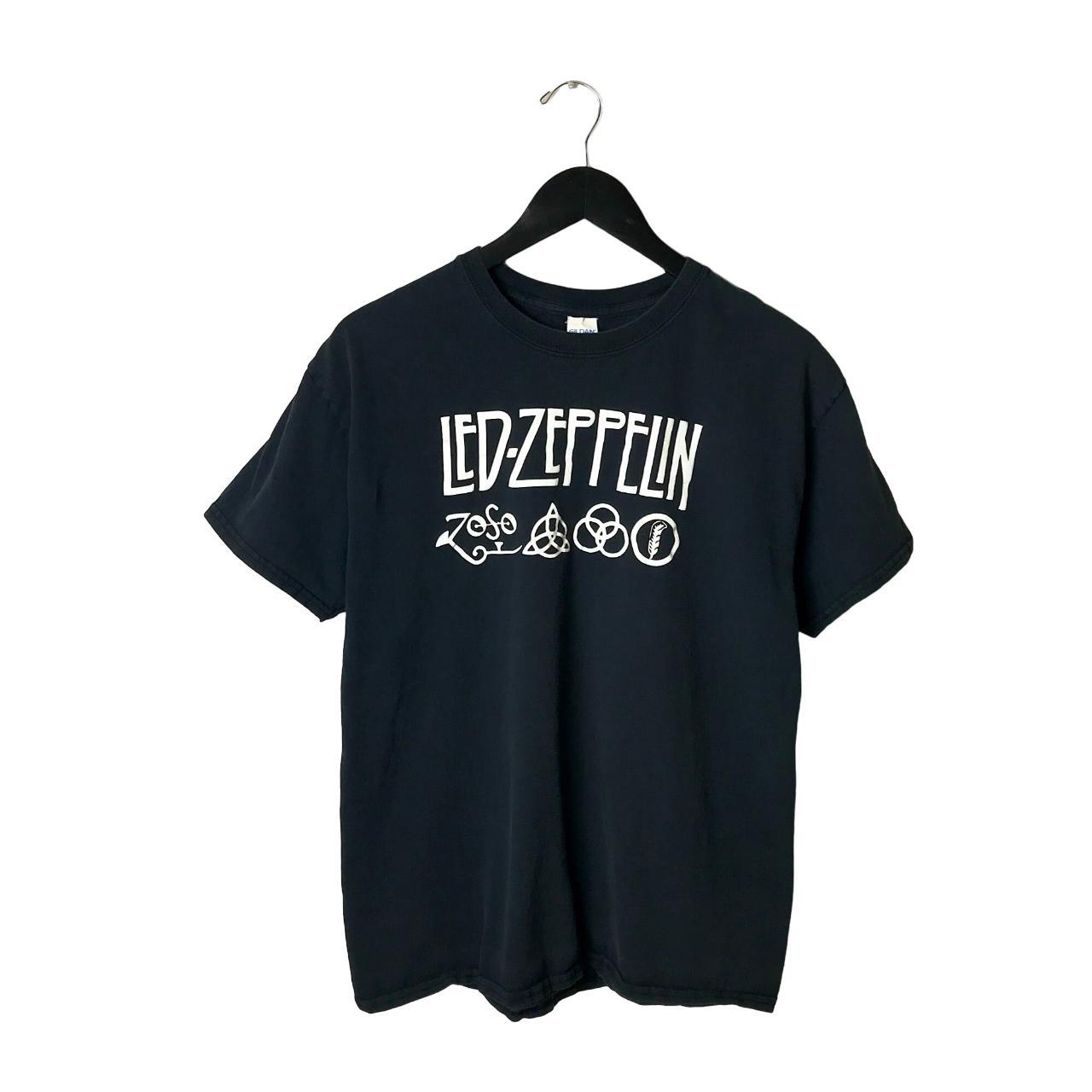 Led Zeppelin T Shirt Heavy Metal Band Music Graphic... - Depop