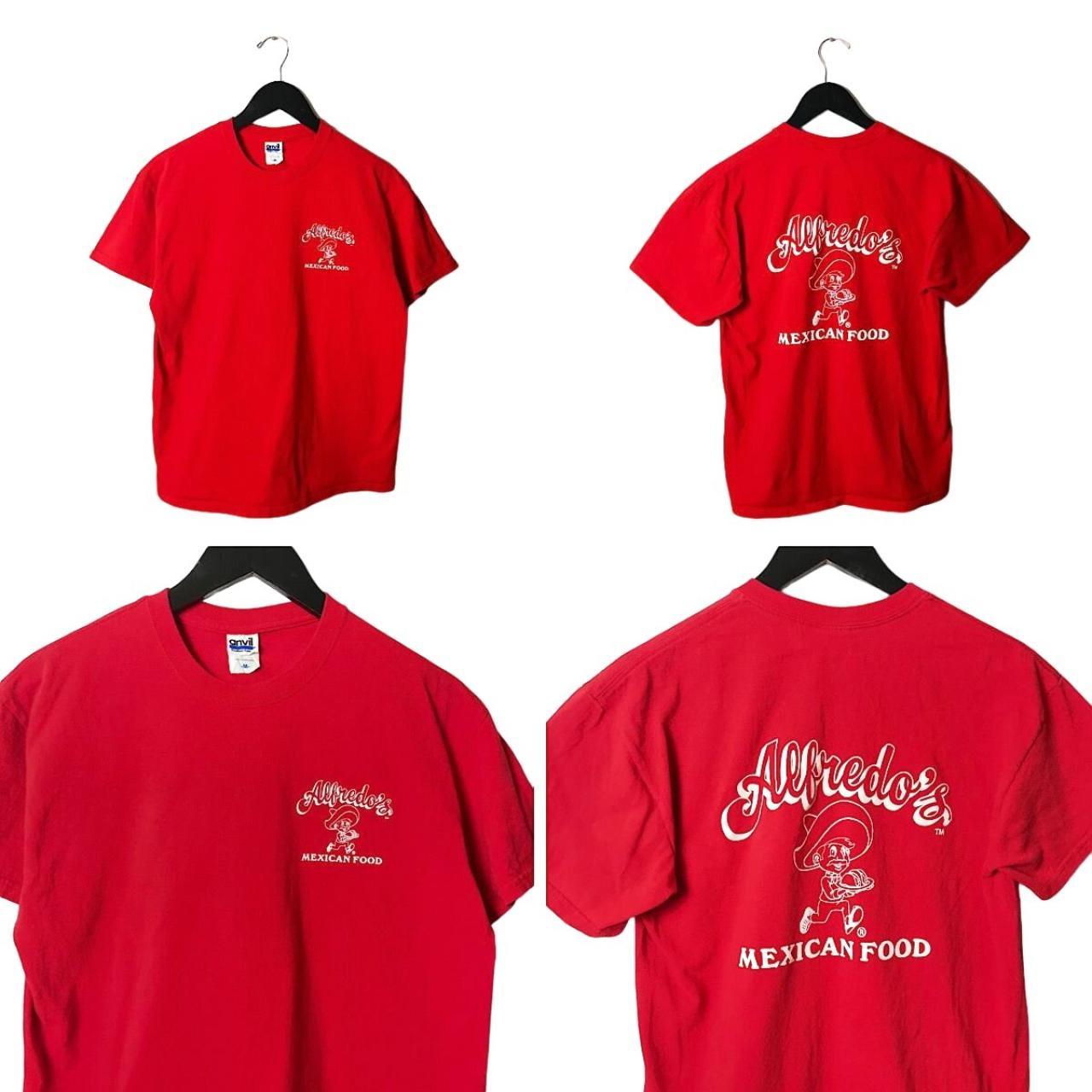 00s Vintage Alfredo's Mexican Food T Shirt Double... - Depop