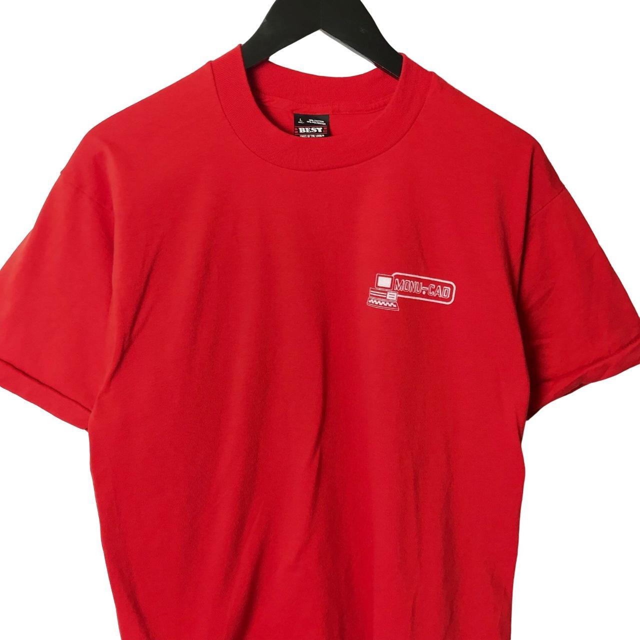 90s Vintage Monu-Cad T Shirt Tech Computer Geek... - Depop