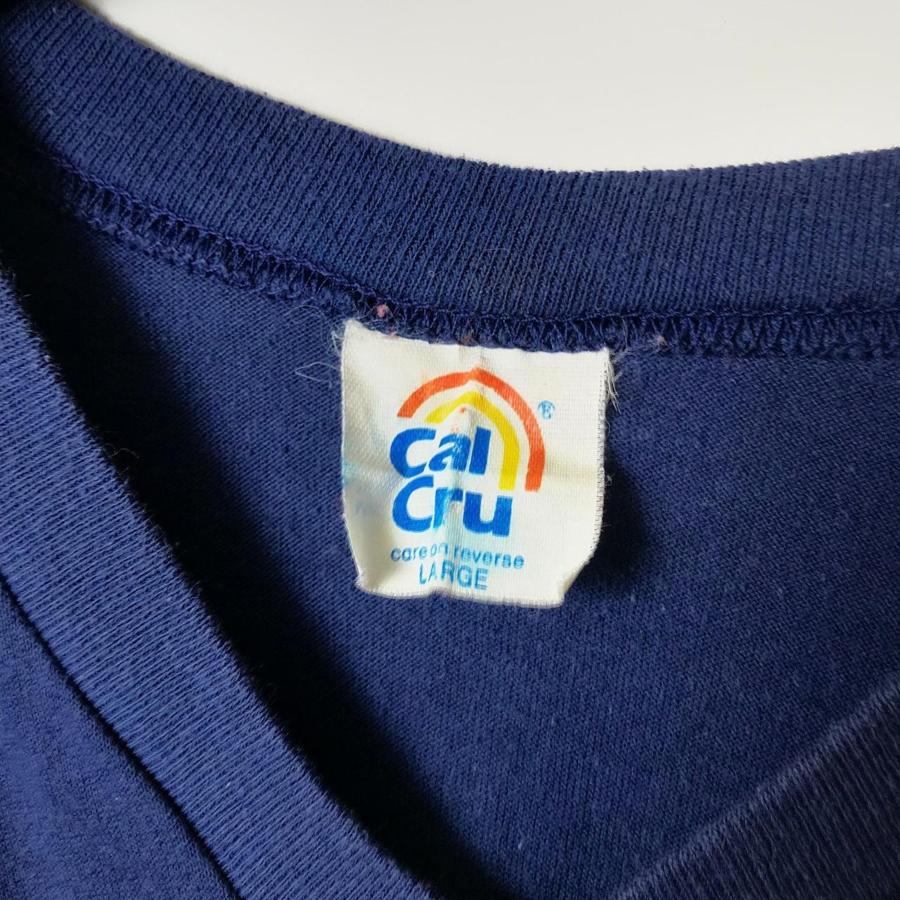 70s 80s Vintage Cal Cru T Shirt Classic Minimal... - Depop