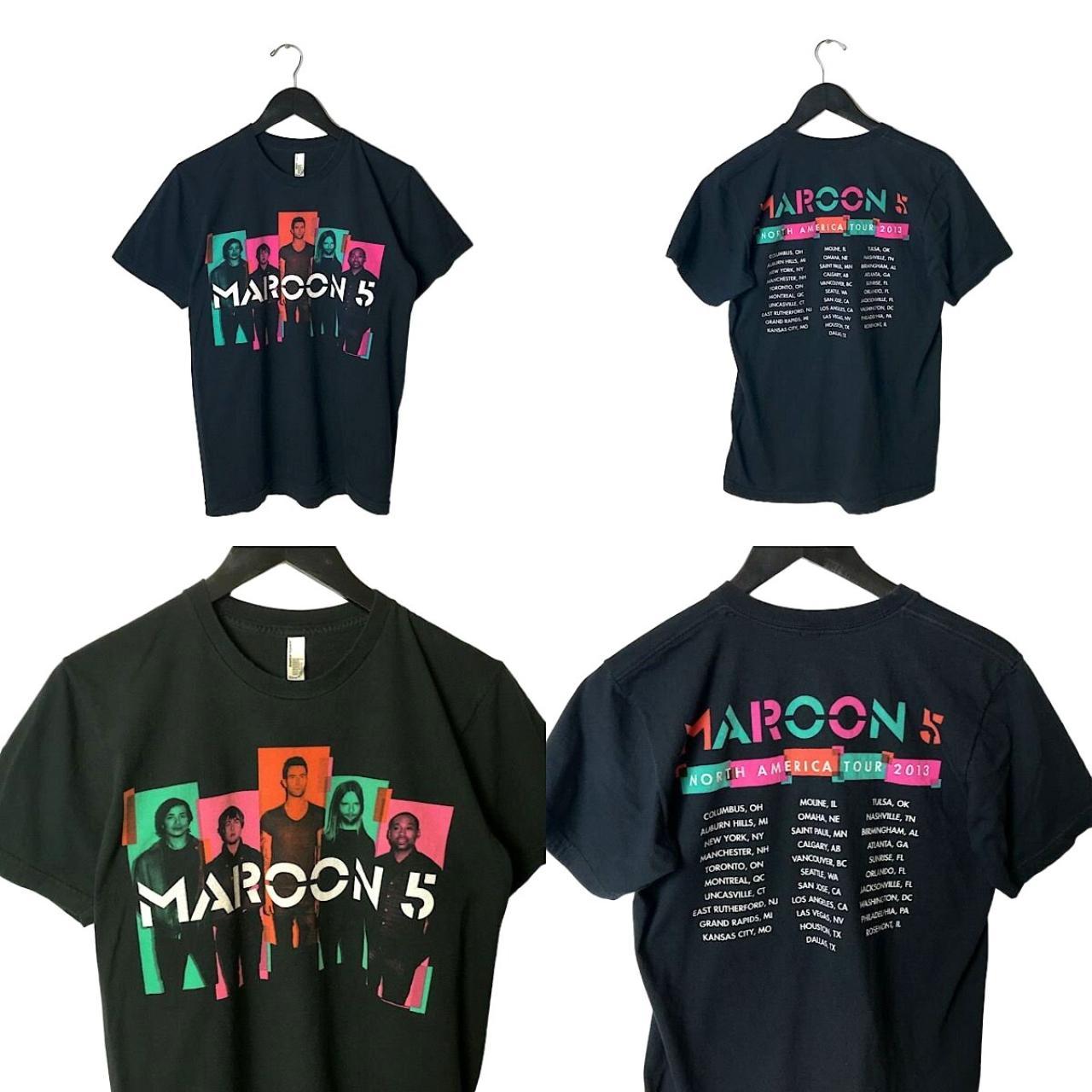 2012 American Apparel Maroon 5 North America Tour T... - Depop