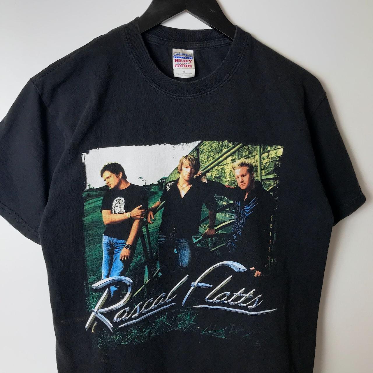 00s Vintage Rascal Flatts T Shirt Here's To You Tour... - Depop