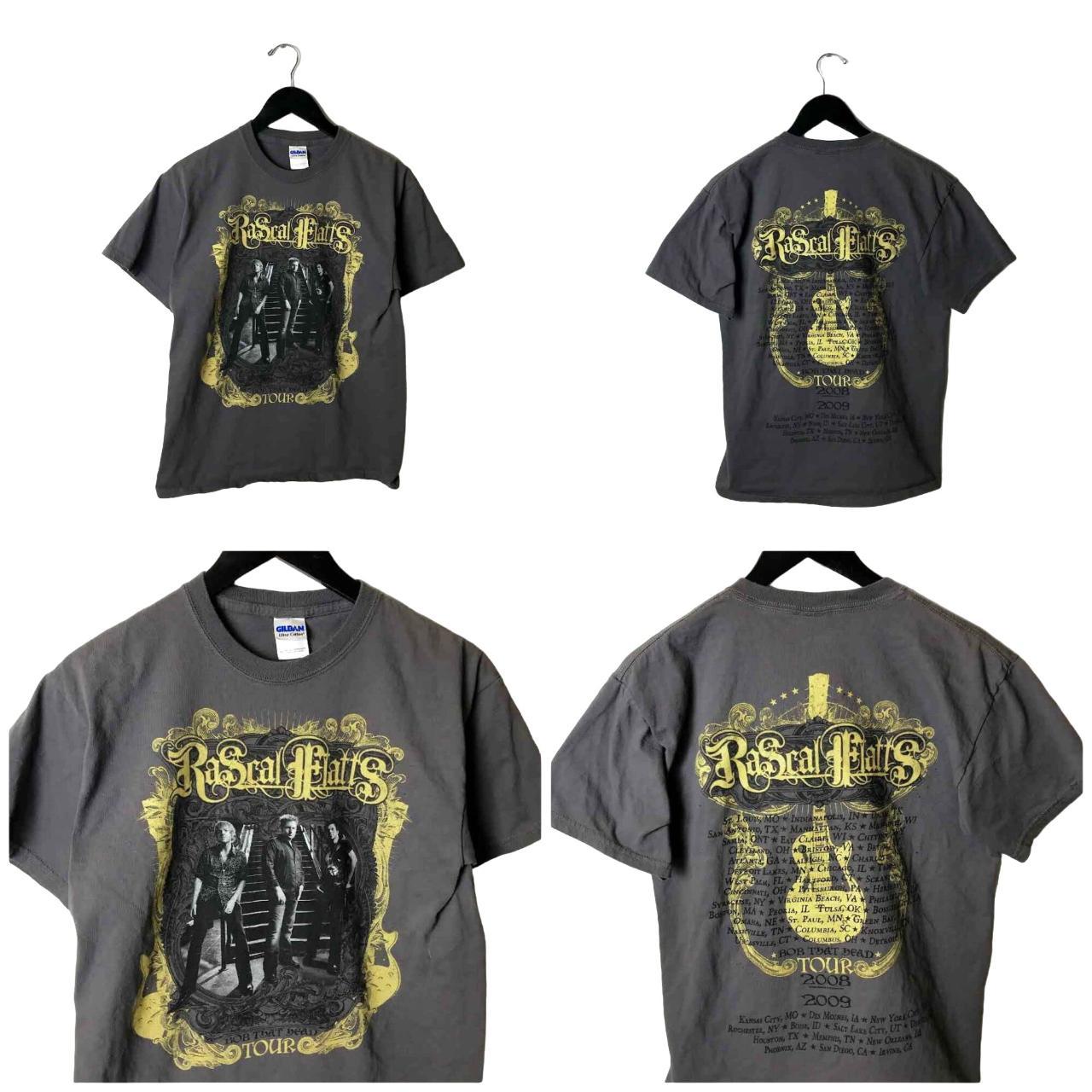 00s Vintage Rascal Flatts Bob Your Head Tour T Shirt... - Depop