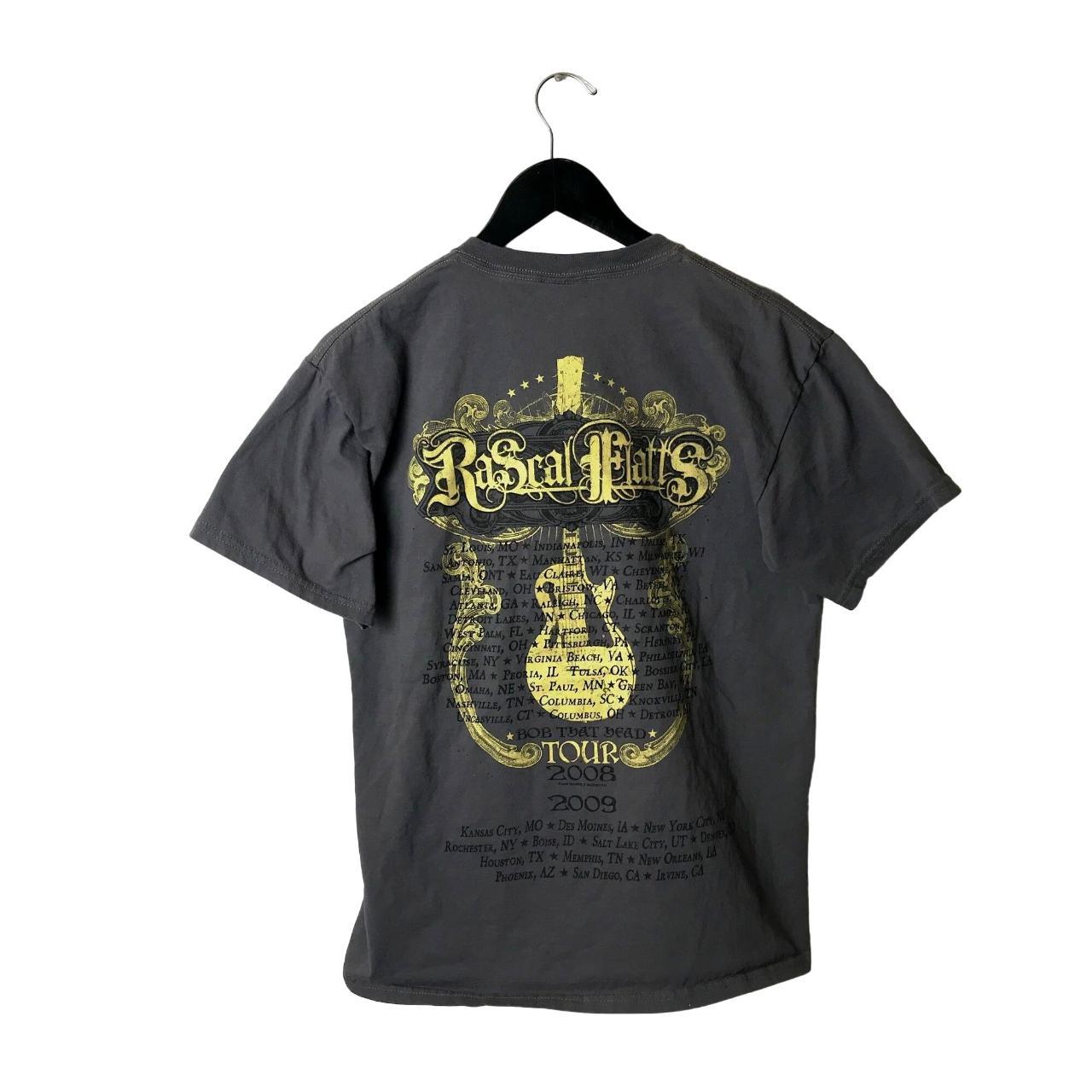 00s Vintage Rascal Flatts Bob Your Head Tour T Shirt... - Depop