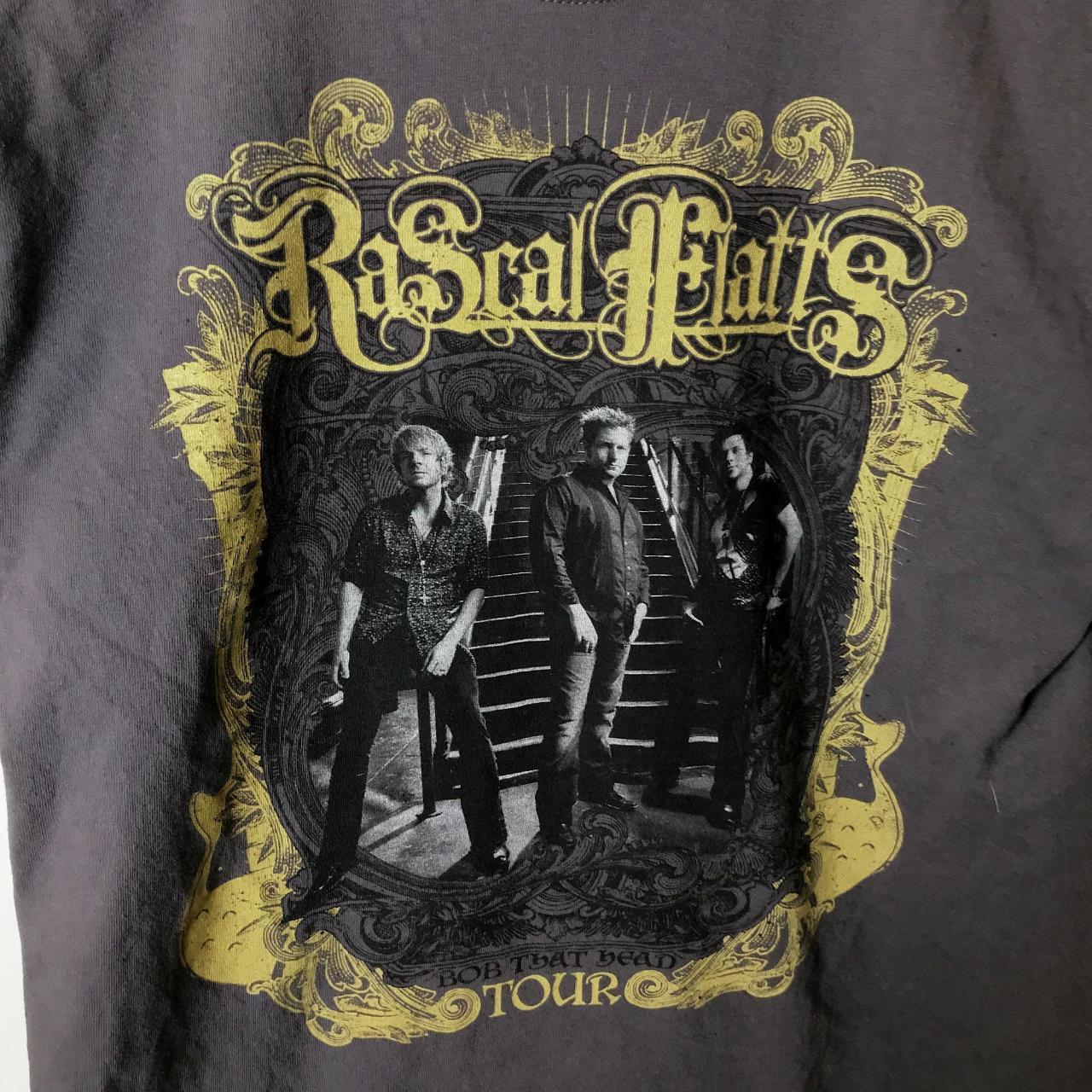 00s Vintage Rascal Flatts Bob Your Head Tour T Shirt... - Depop