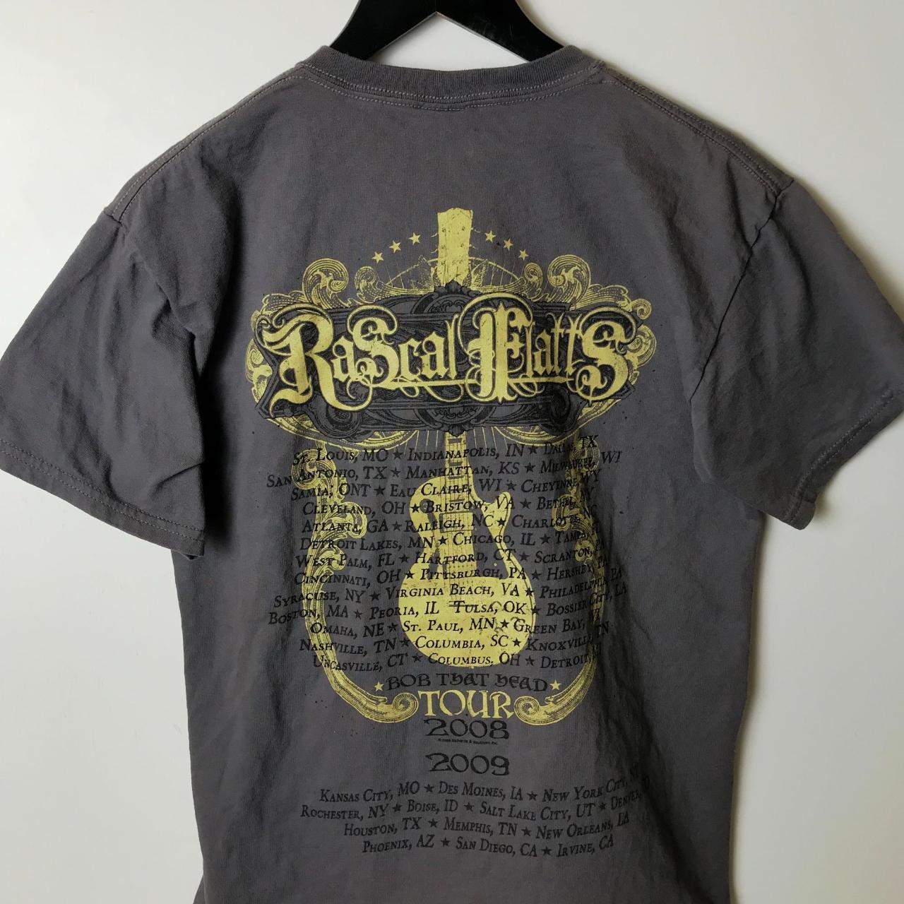 00s Vintage Rascal Flatts Bob Your Head Tour T Shirt... - Depop