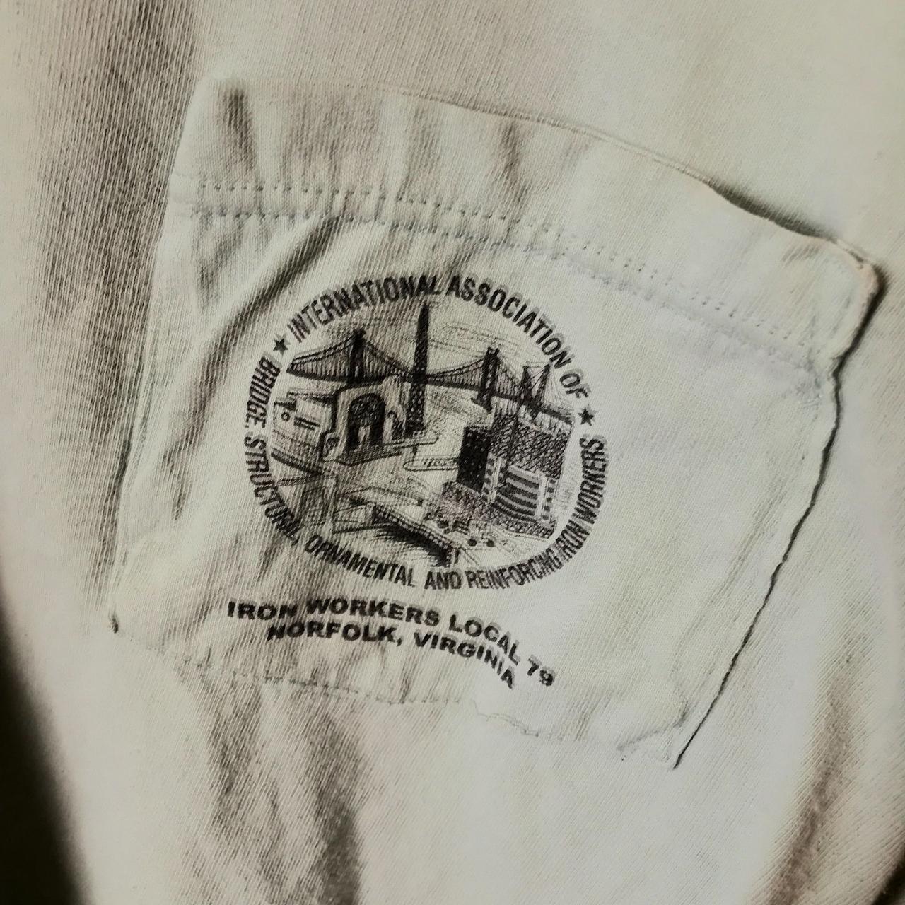 90s Y2K Vintage Iron Workers Local 79 Norfolk... - Depop