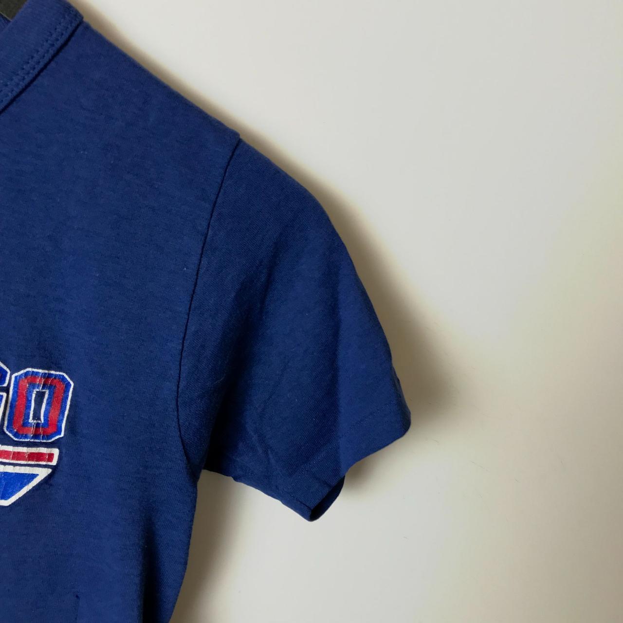70s 80s Vintage Chicago Cubs Logo T Shirt MLB Single... - Depop