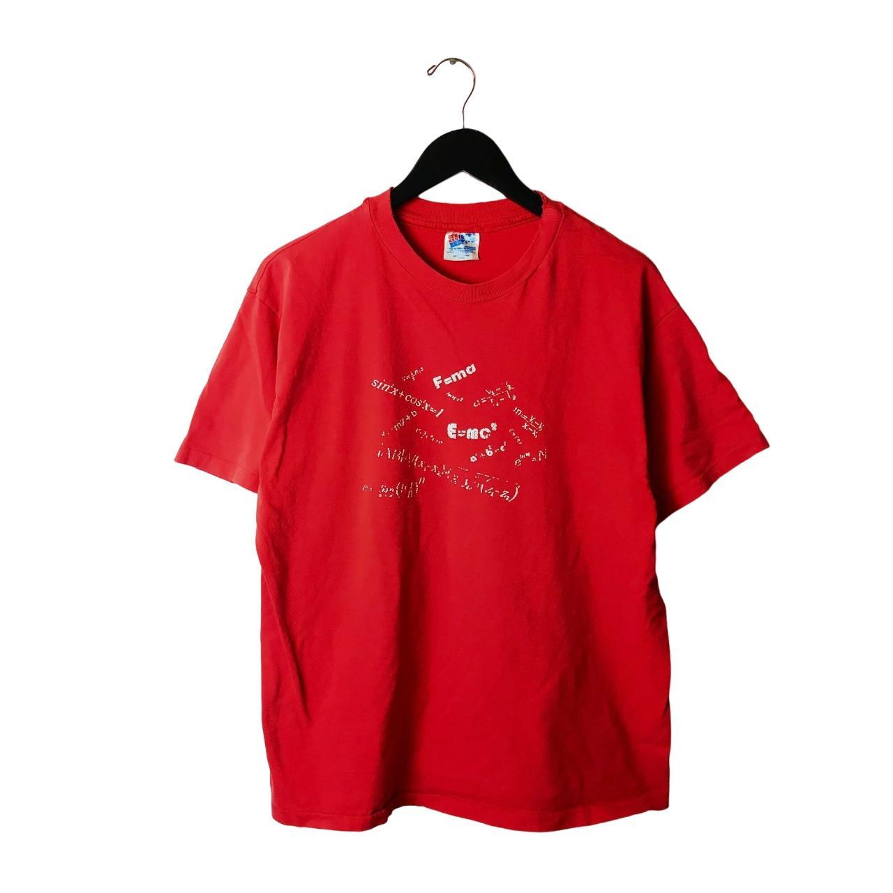 90s Vintage Math Physics Formula T Shirt USA Single... - Depop
