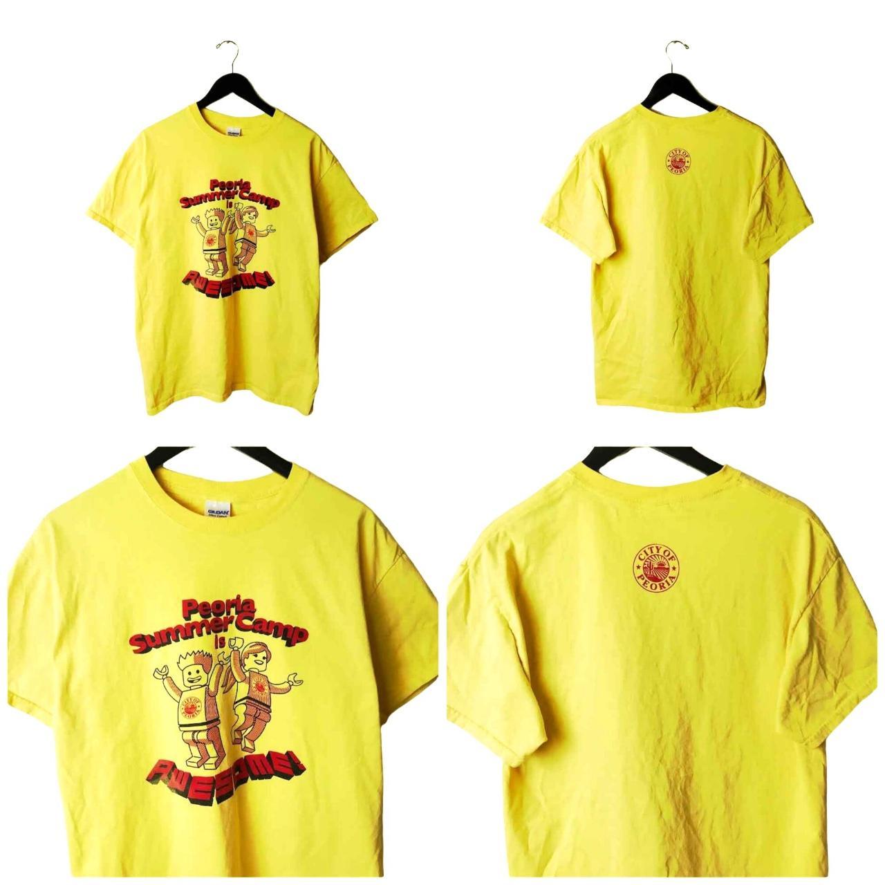 Vintage 00s Gildan Peoria Summer Camp Is Awesome T... - Depop