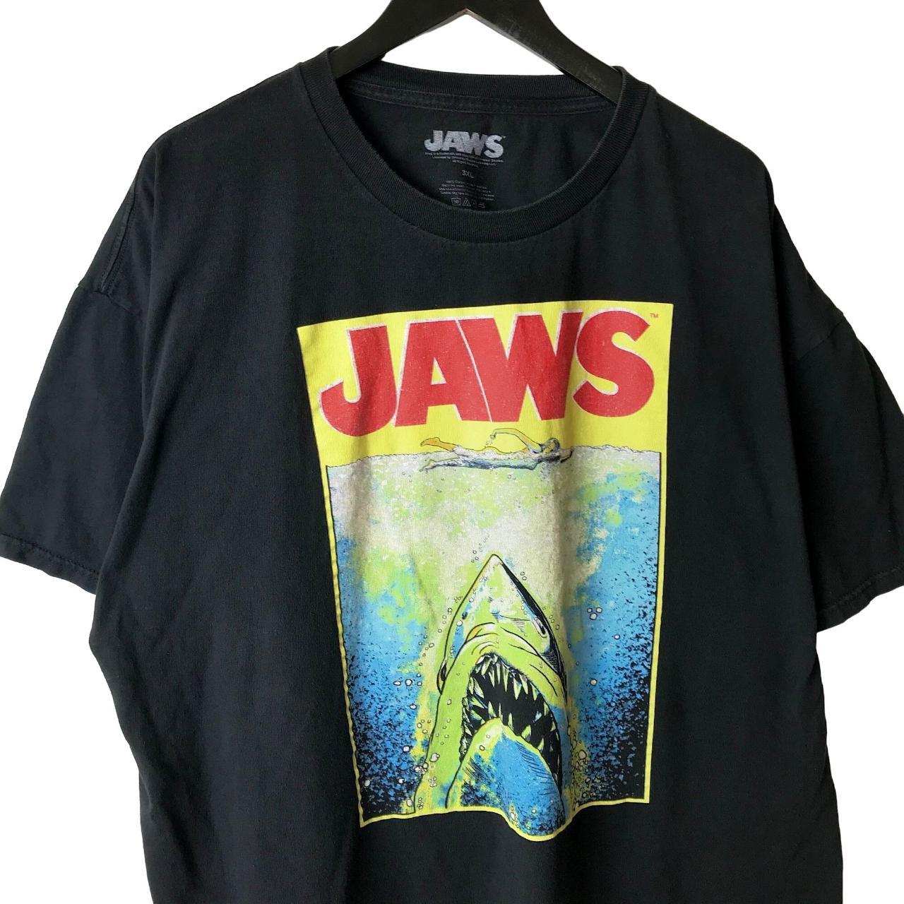 Jaws Movie Tee T Shirt Theatre Pop Culture Black 3XL... - Depop