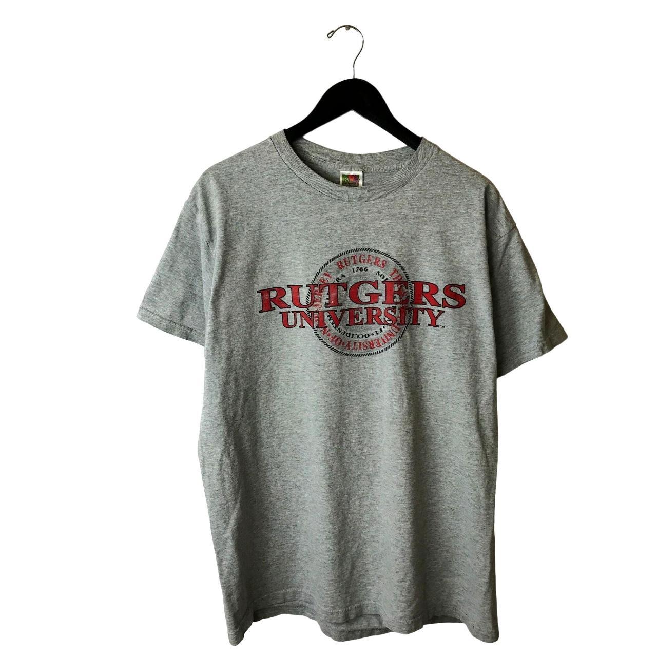 90s Vintage New Jersey Rutgers University T Shirt... - Depop