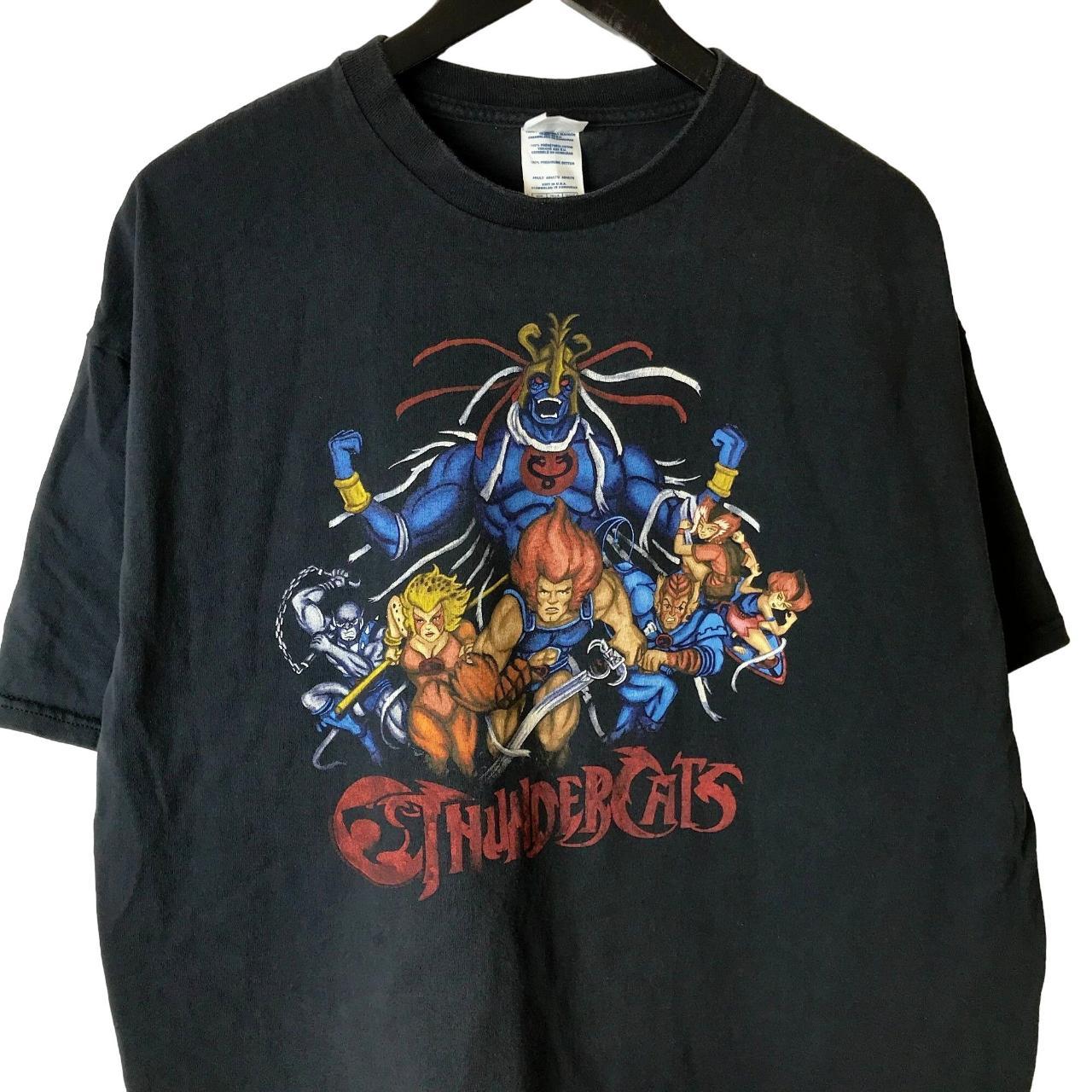 Vintage Thundercats Tee T Shirt Black 2XL XXL... - Depop