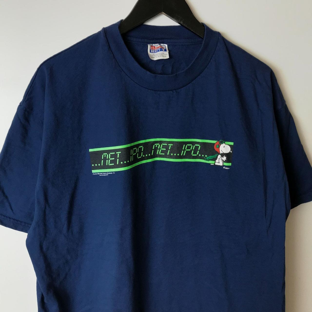 Vintage Metlife Snoopy T Shirt Adult Blue XL Extra... - Depop