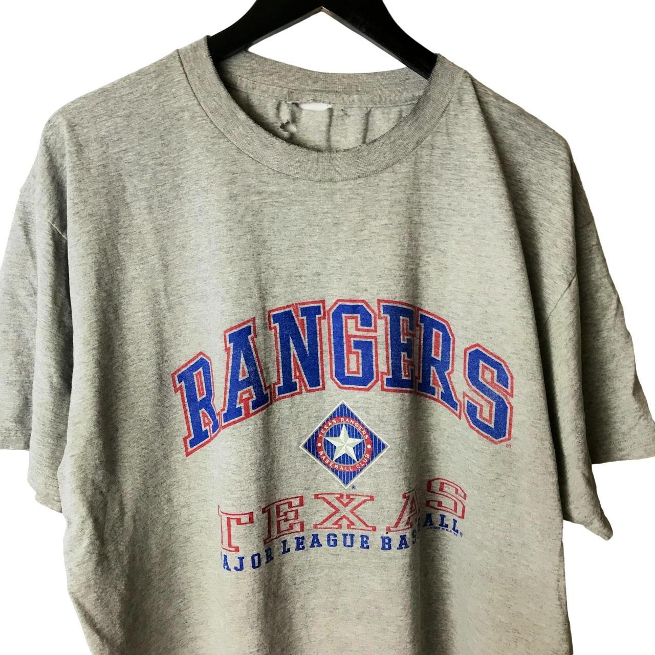 90s Vintage Rangers Texas Major League Baseball T... - Depop