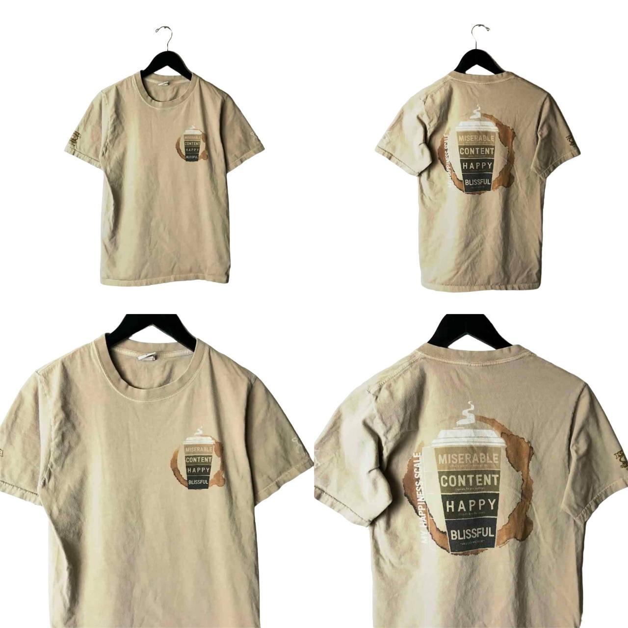 Crazy Shirts Coffee My Happiness Scale T Shirt Brown... - Depop