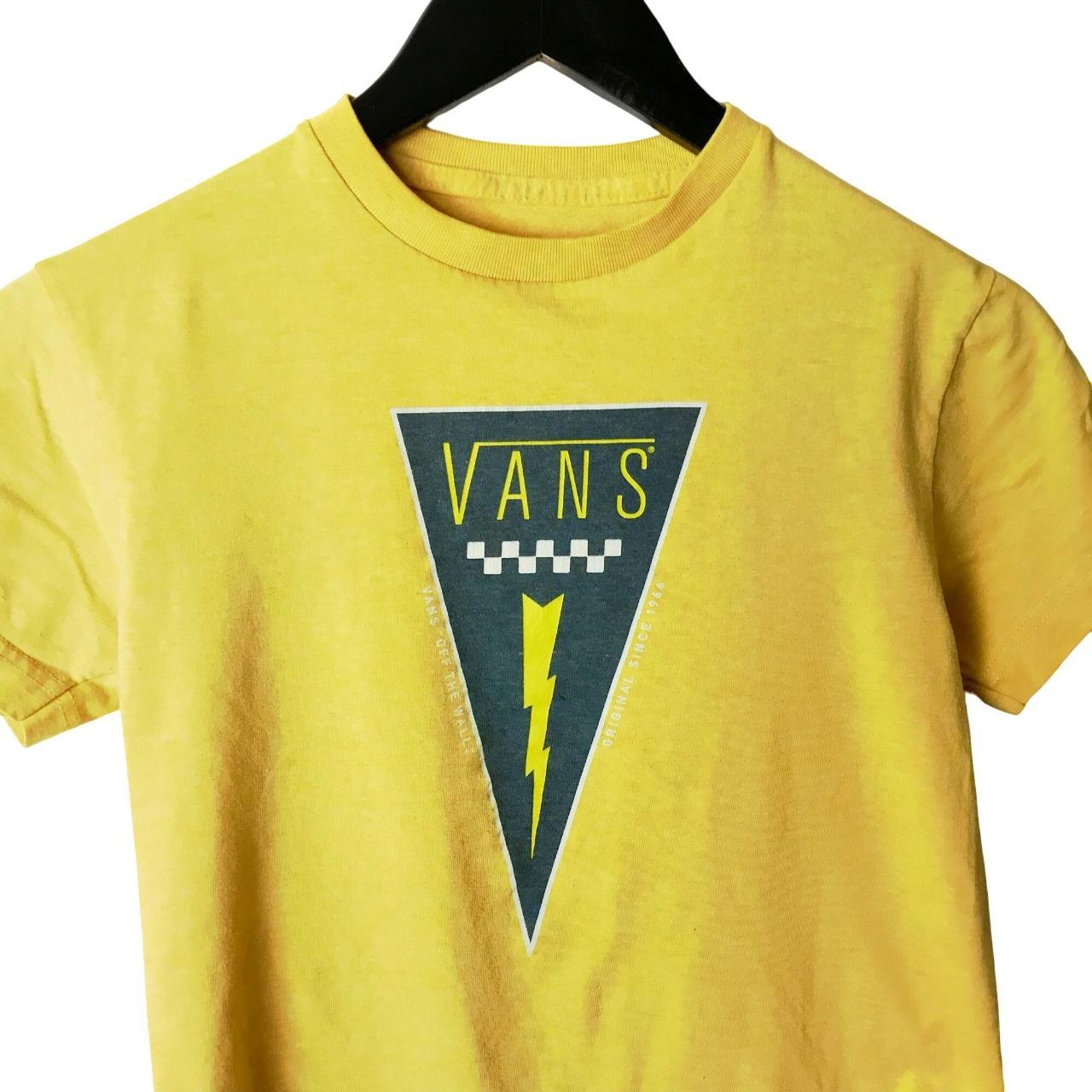 Vans T Shirt Youth Kids Boys Yellow Small S Skate... - Depop