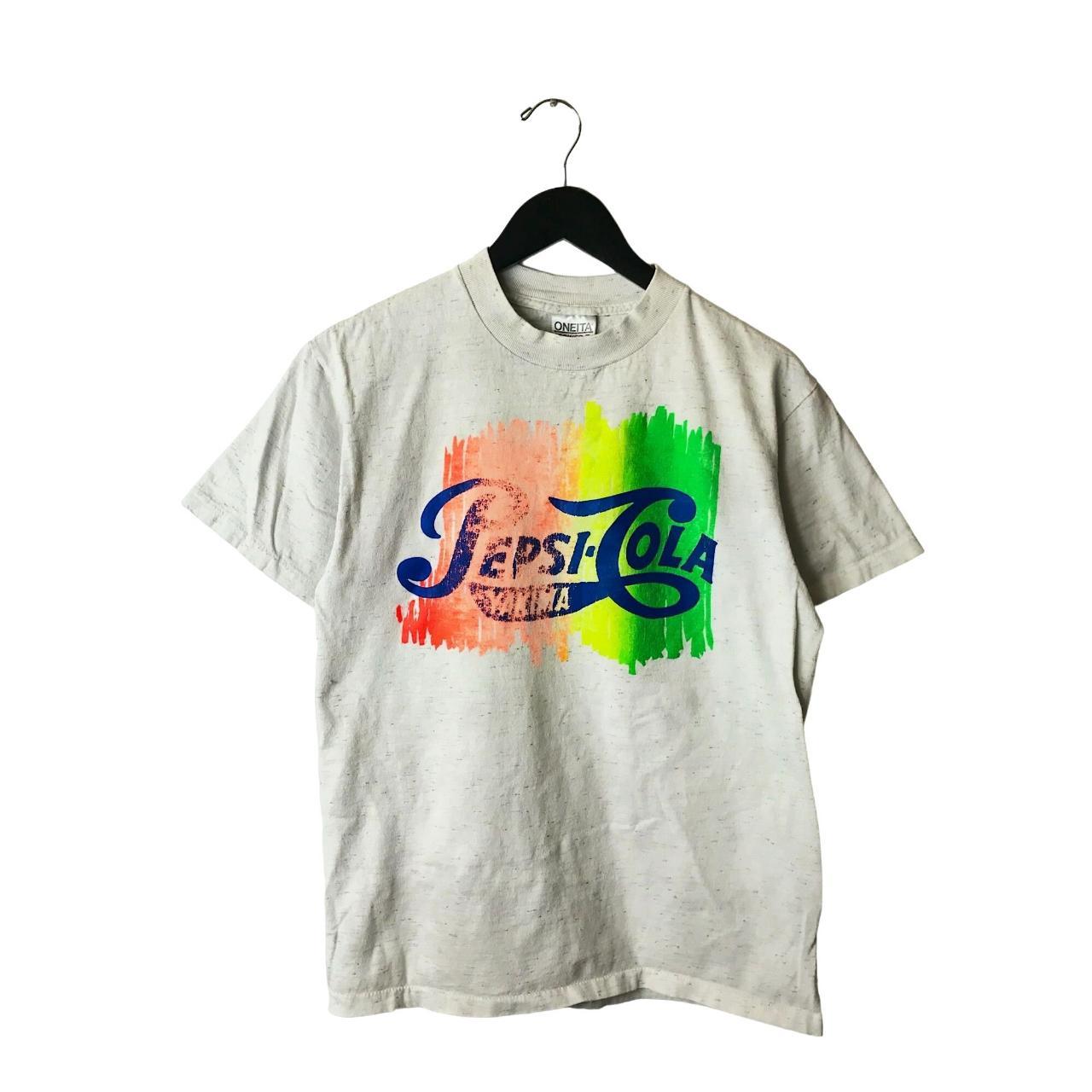 Vintage 90s Oneita Pepsi-Cola Yakima T Shirt Single... - Depop